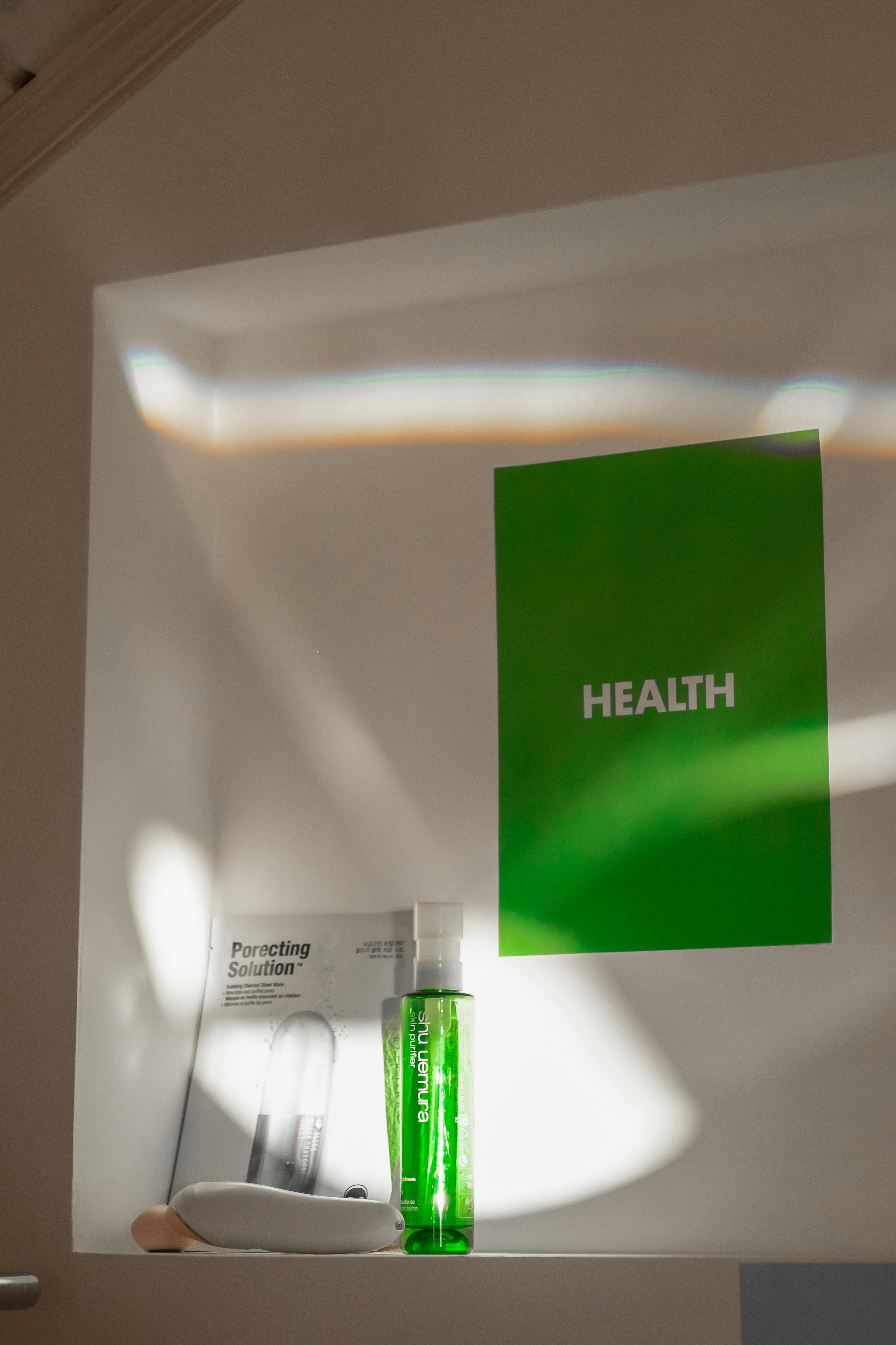 Health in Green Rectangular · Free Stock Photo