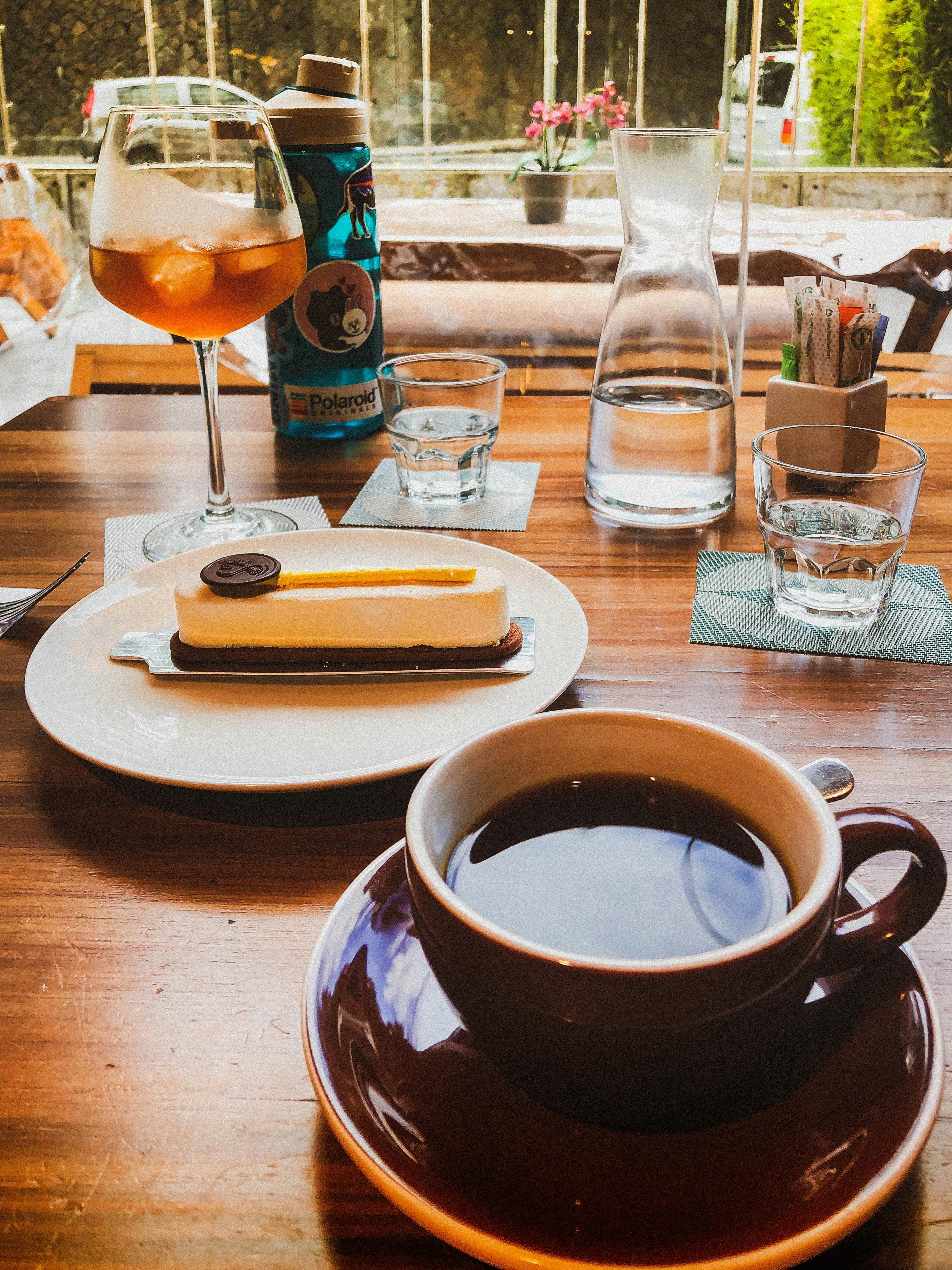 Coffee and Dessert on a Dining Table · Free Stock Photo