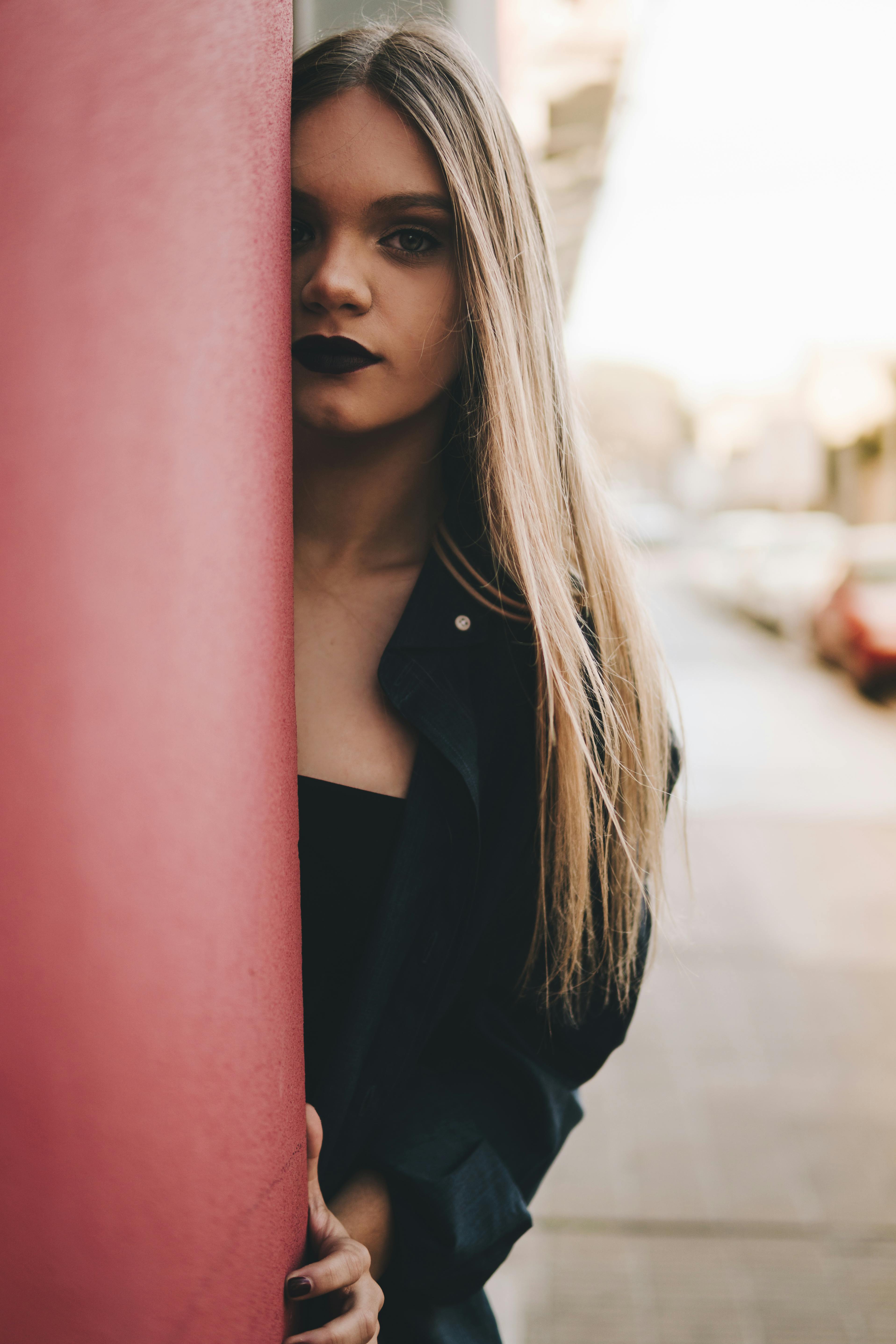 Photography of Person Peeking · Free Stock Photo