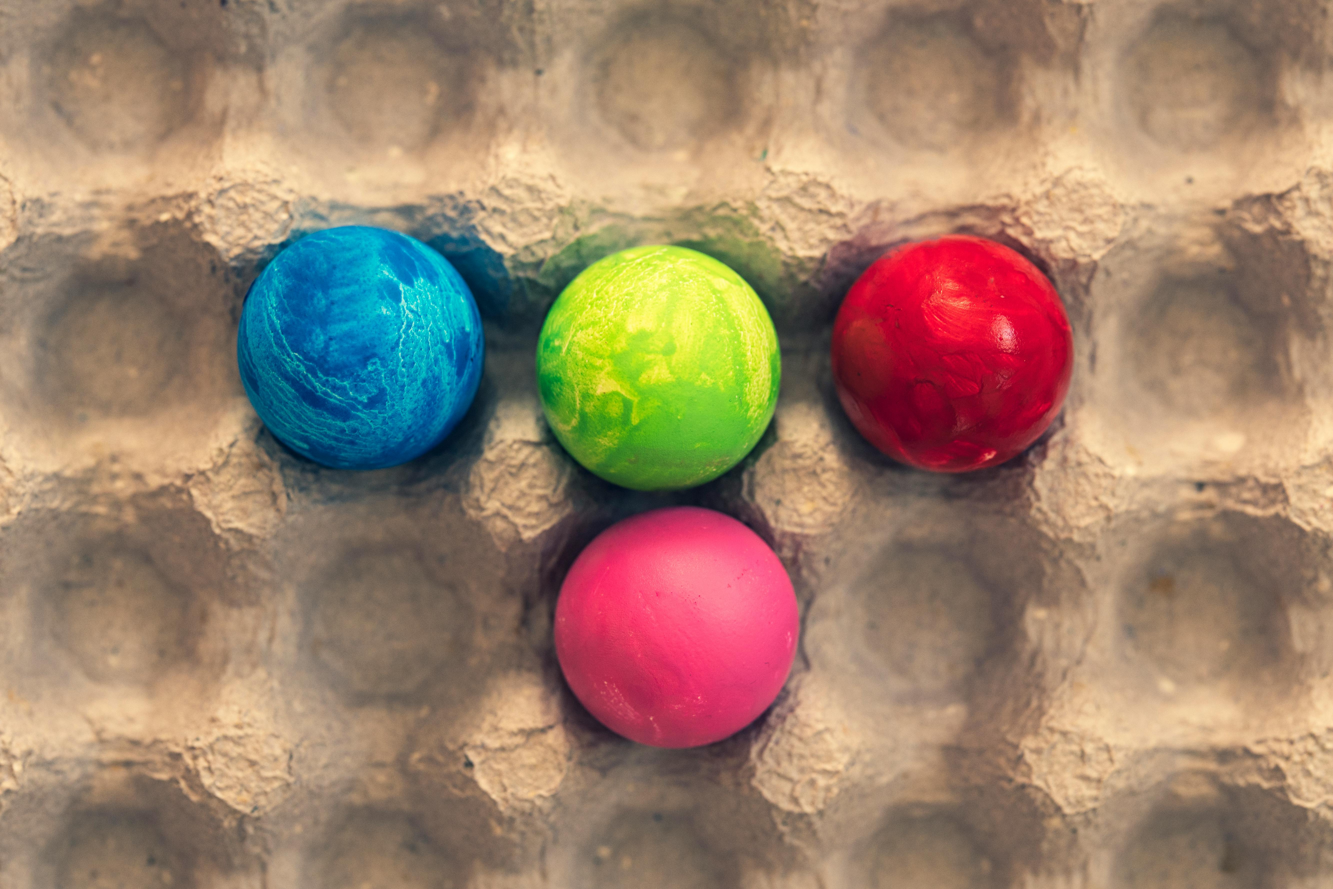 Close-Up Photo Of Colored Egg Shells · Free Stock Photo