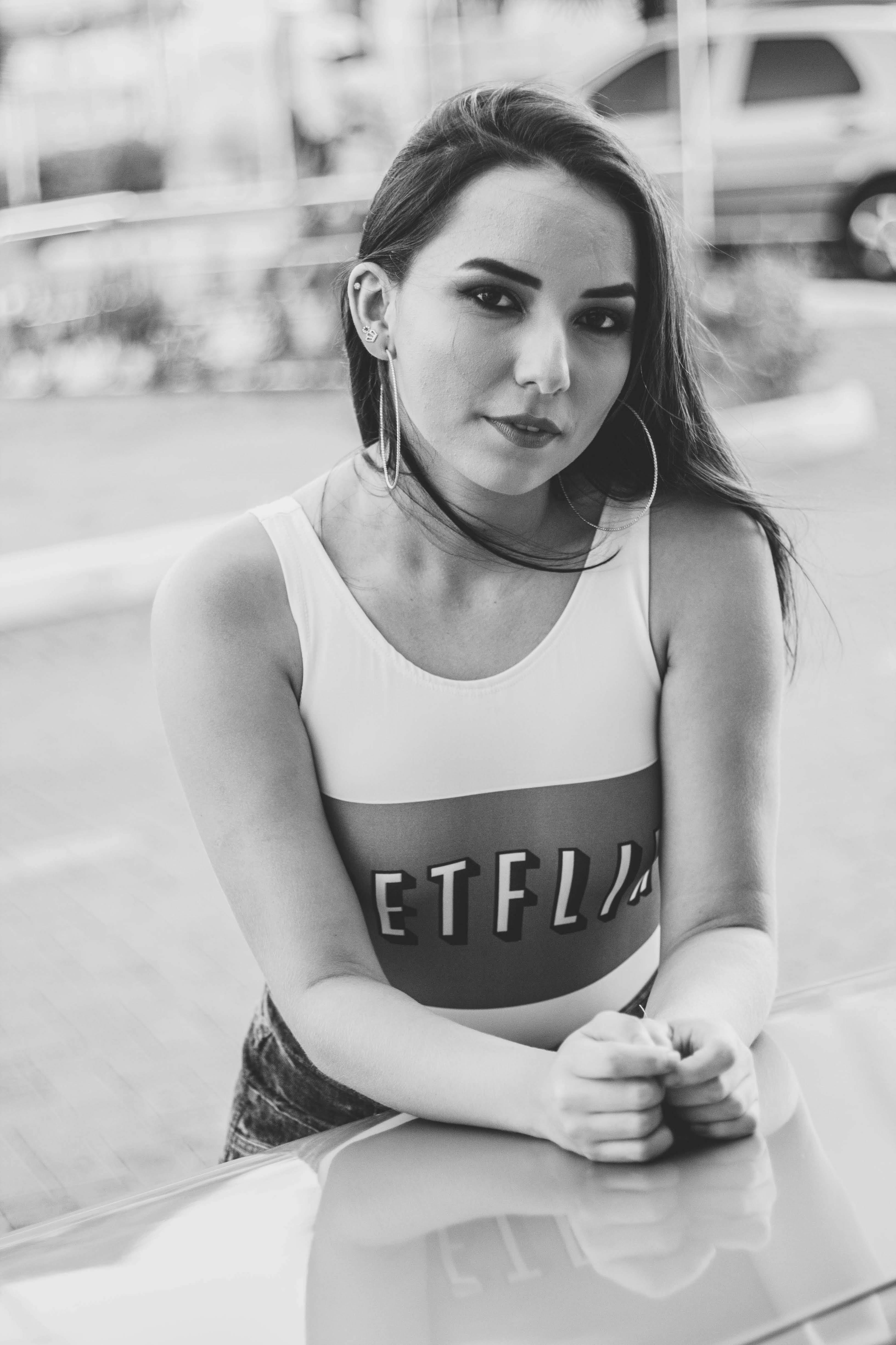 Close-up Shot of a Woman Seriously Looking at the Camera · Free Stock Photo