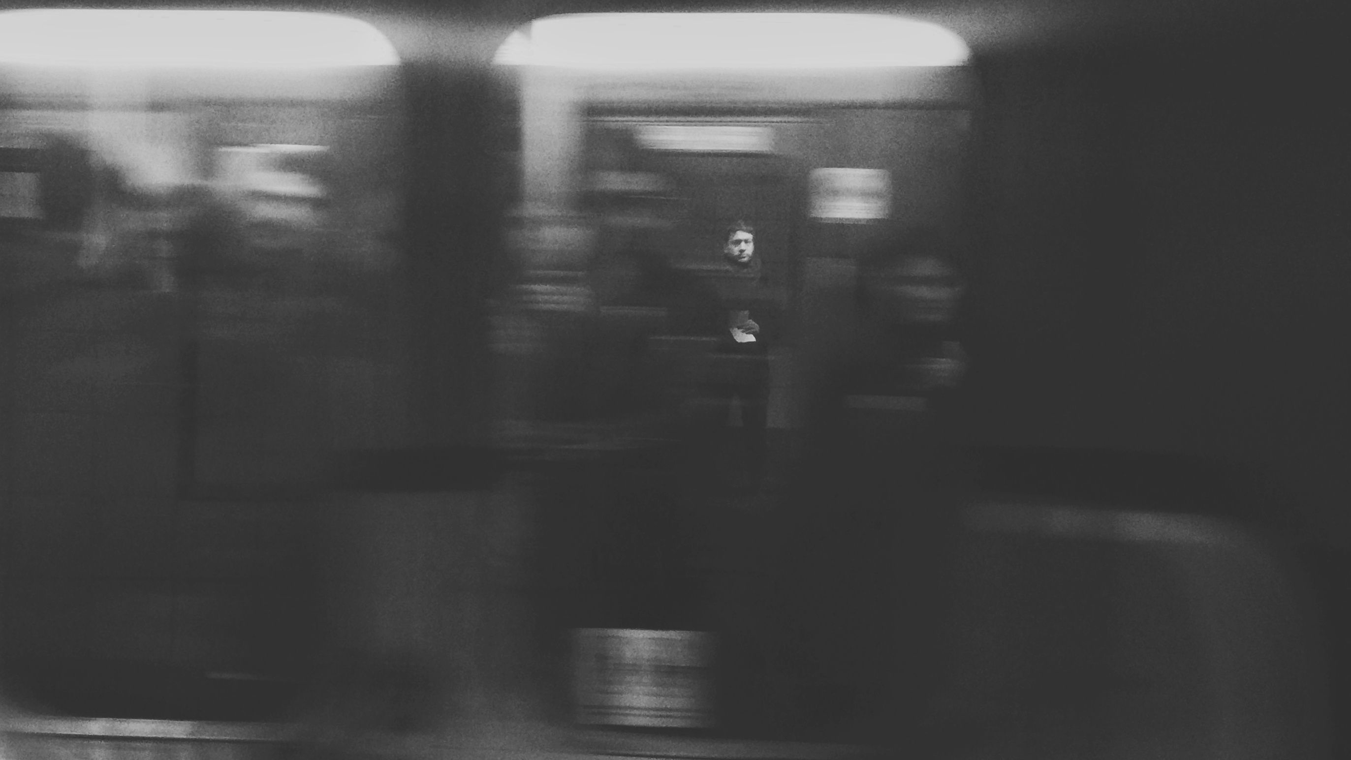 Woman behind Metro Train Window · Free Stock Photo