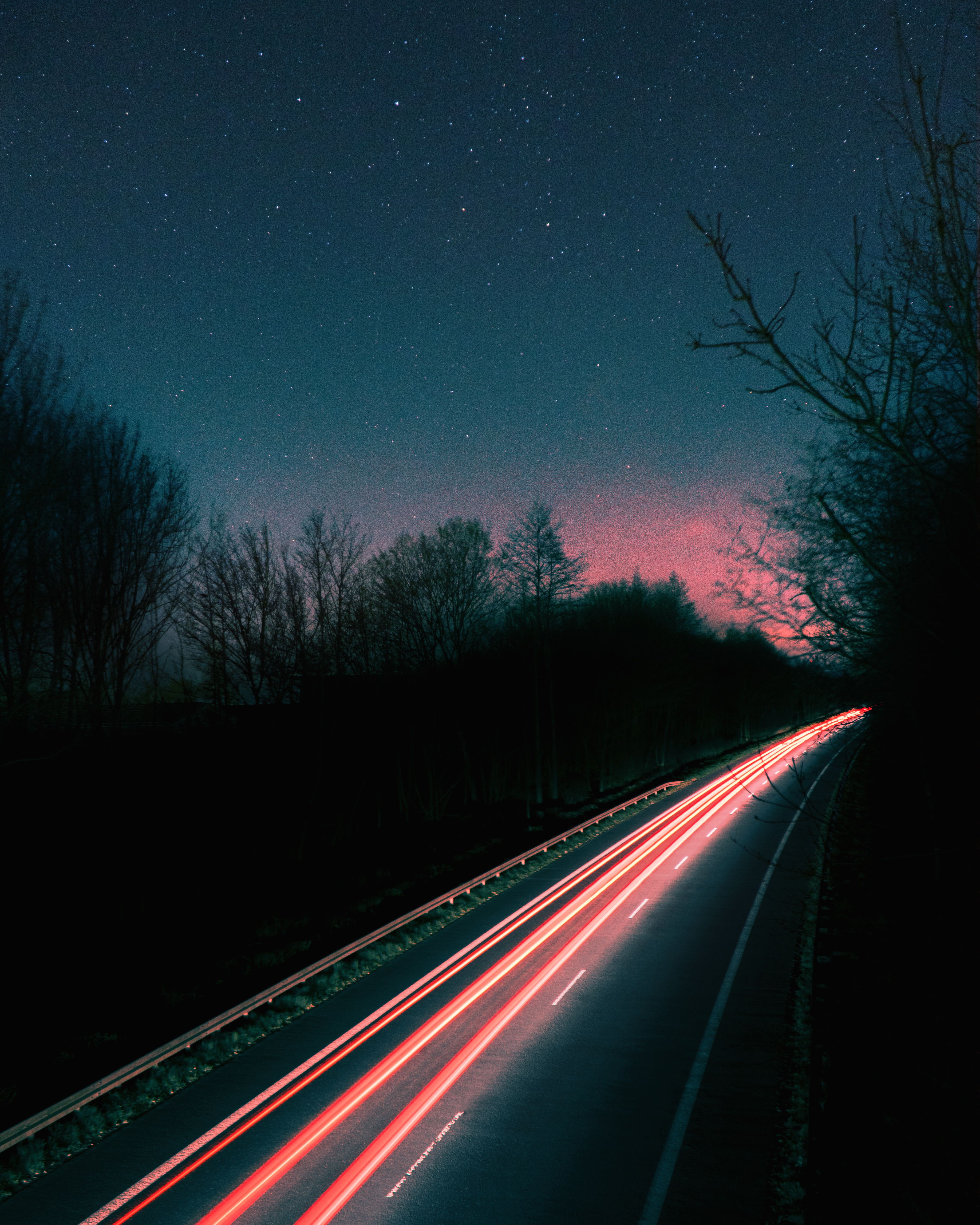 Light Streaks on Road during Night Time · Free Stock Photo