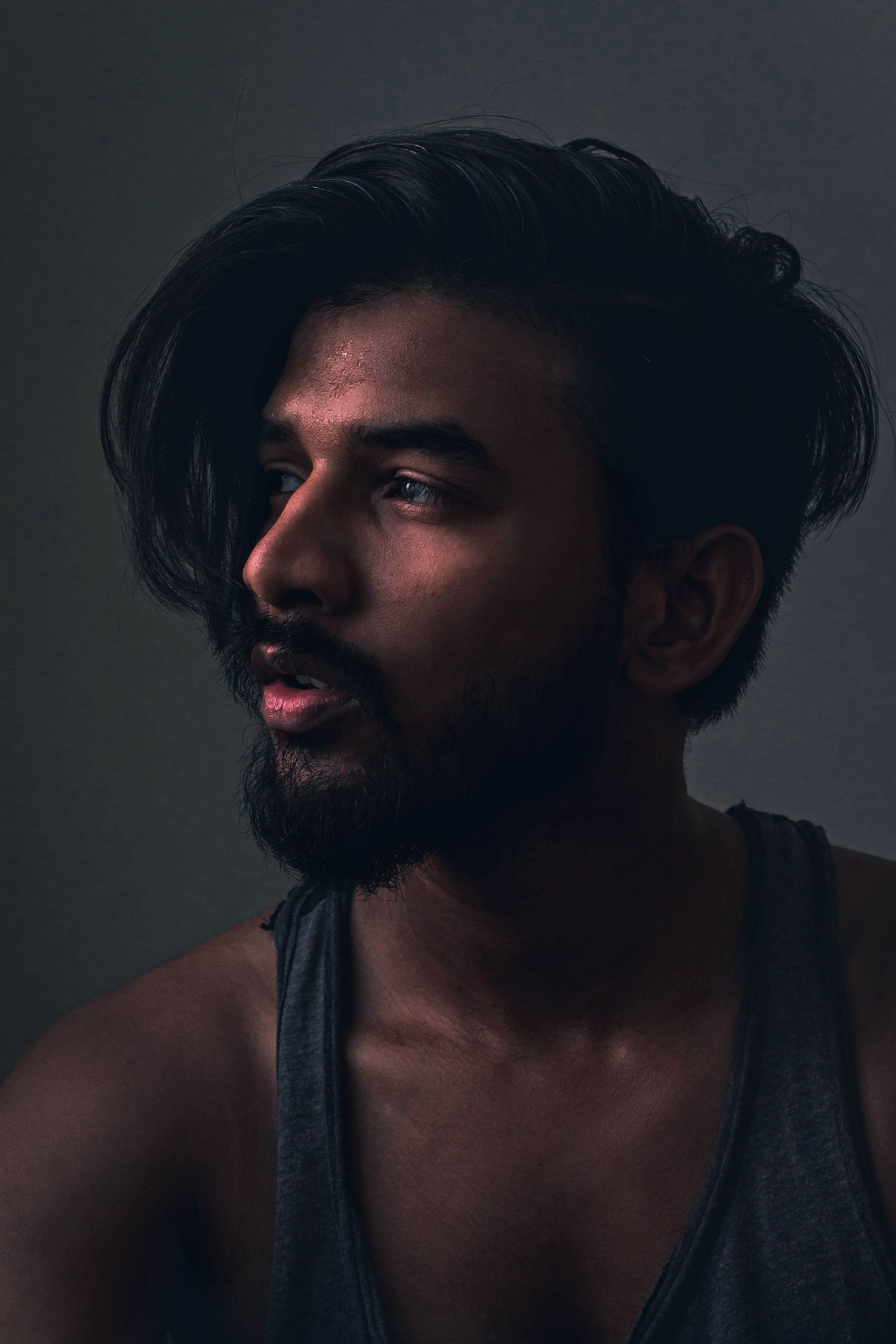 A Man in Gray Tank Top · Free Stock Photo