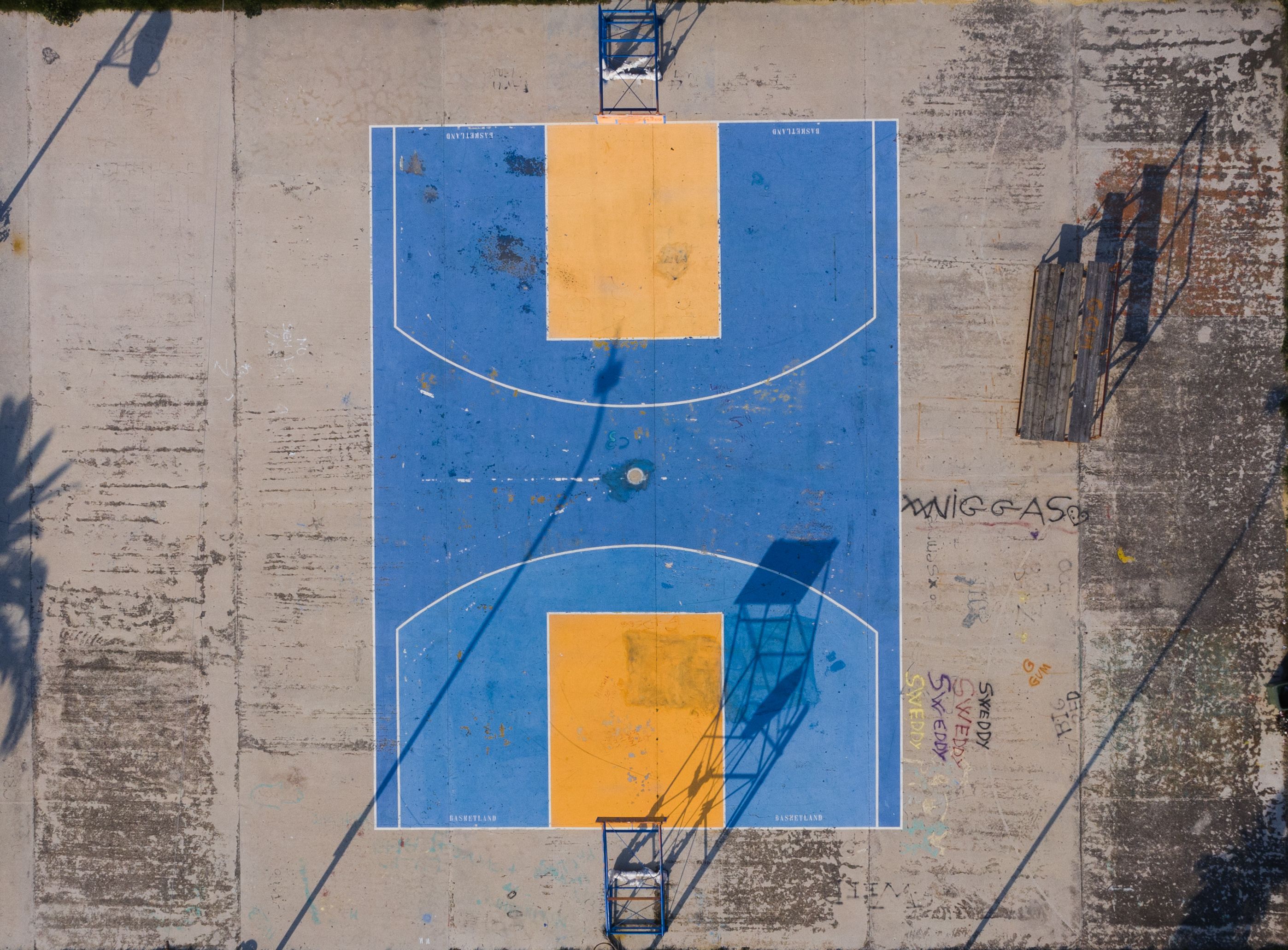 Aerial Photography of Basketball Courts · Free Stock Photo