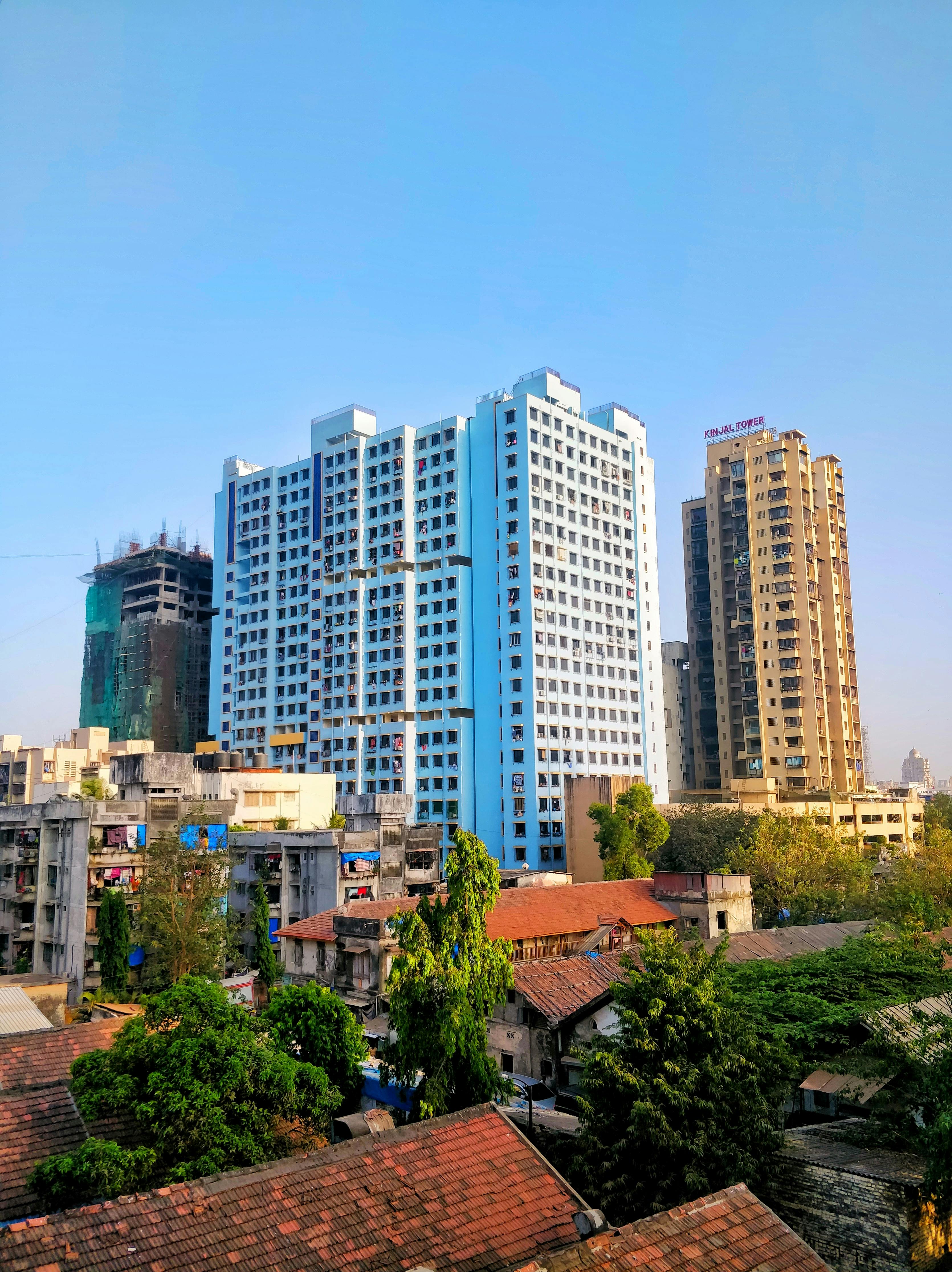 Modern City Downtown with Skyscrapers · Free Stock Photo