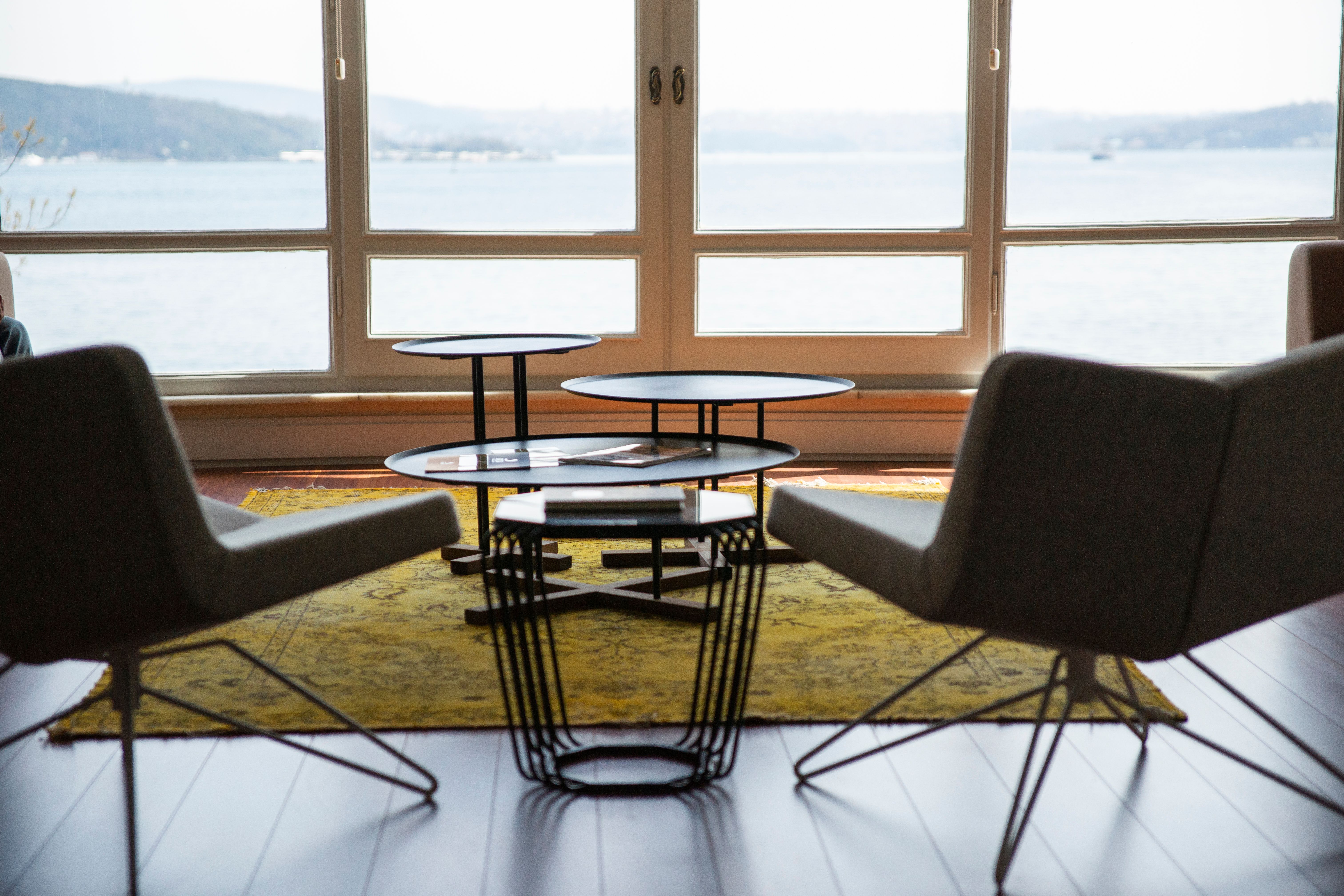 Round Table Near the Glass Window · Free Stock Photo