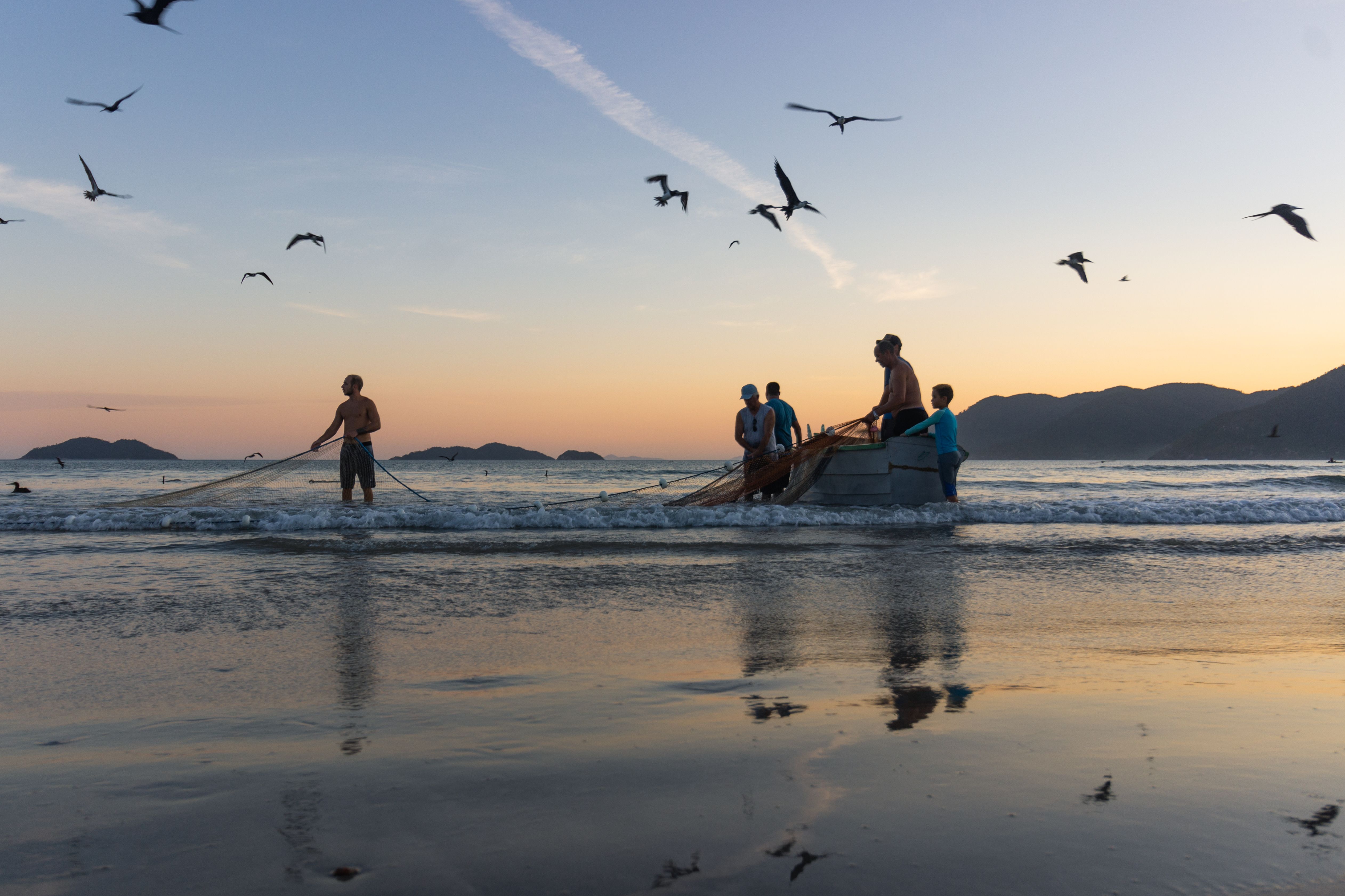 People on Seashore · Free Stock Photo