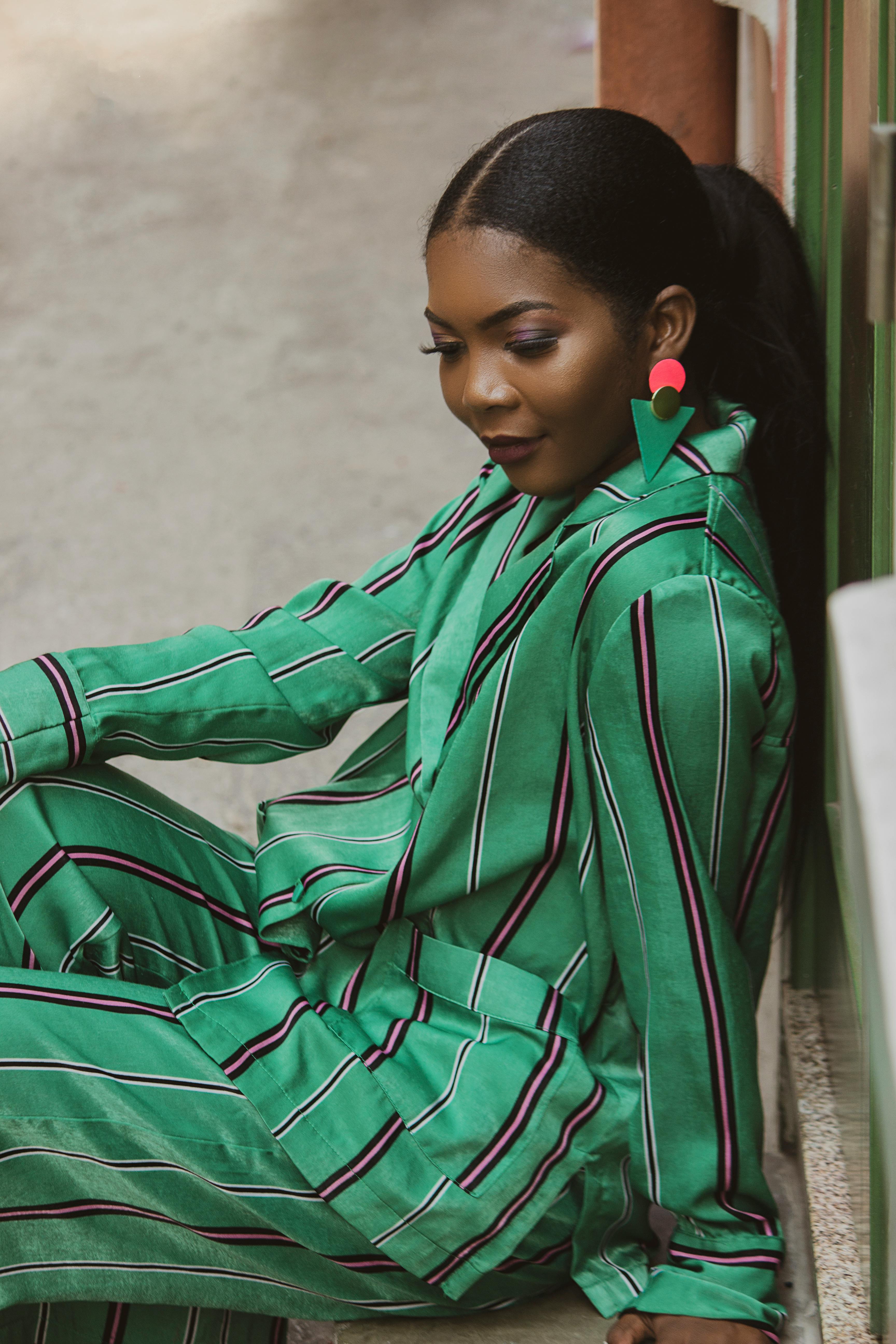 A Woman in Black Blazer Posing · Free Stock Photo