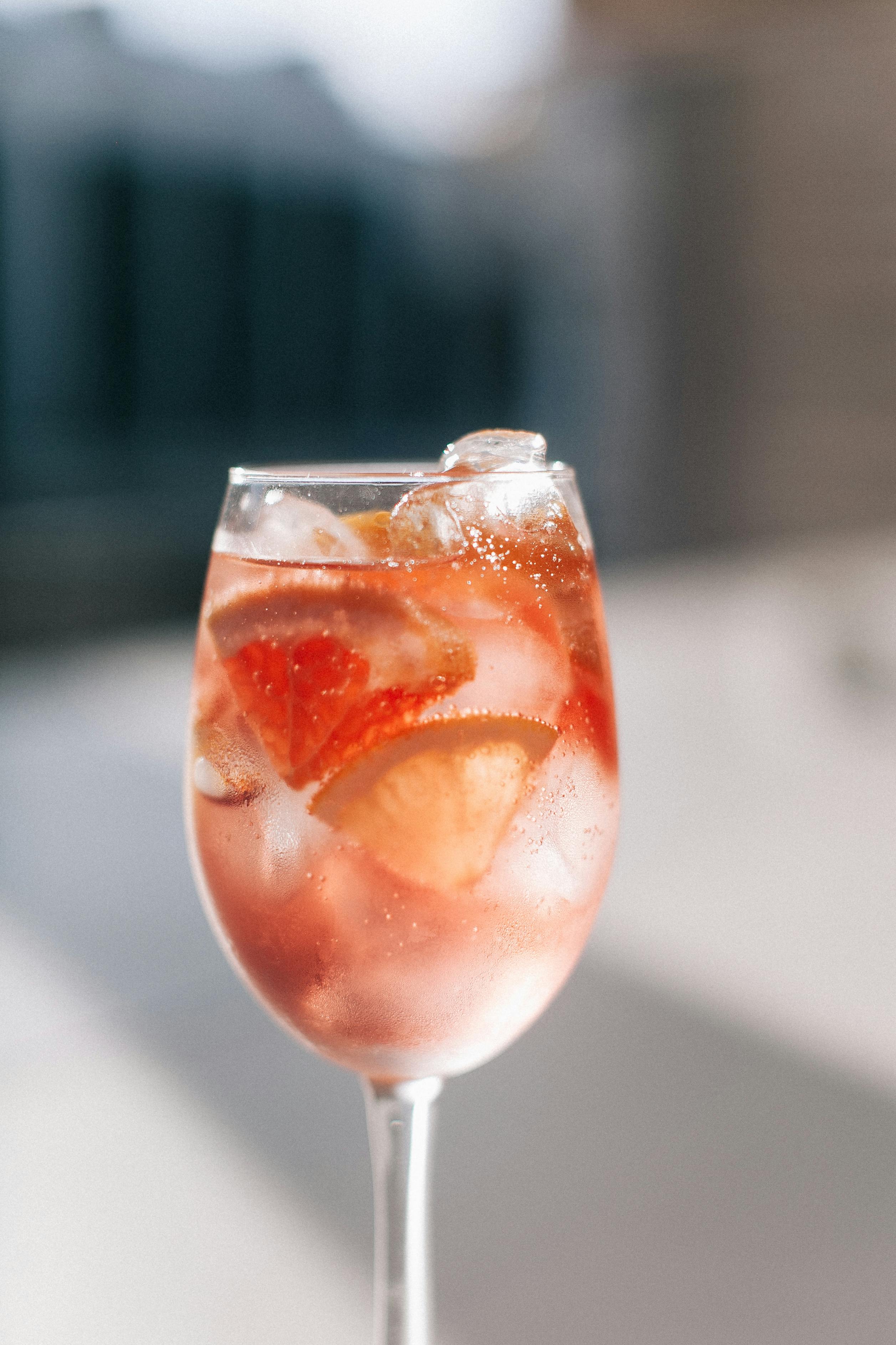 Wine Glass With Pink Liquid · Free Stock Photo