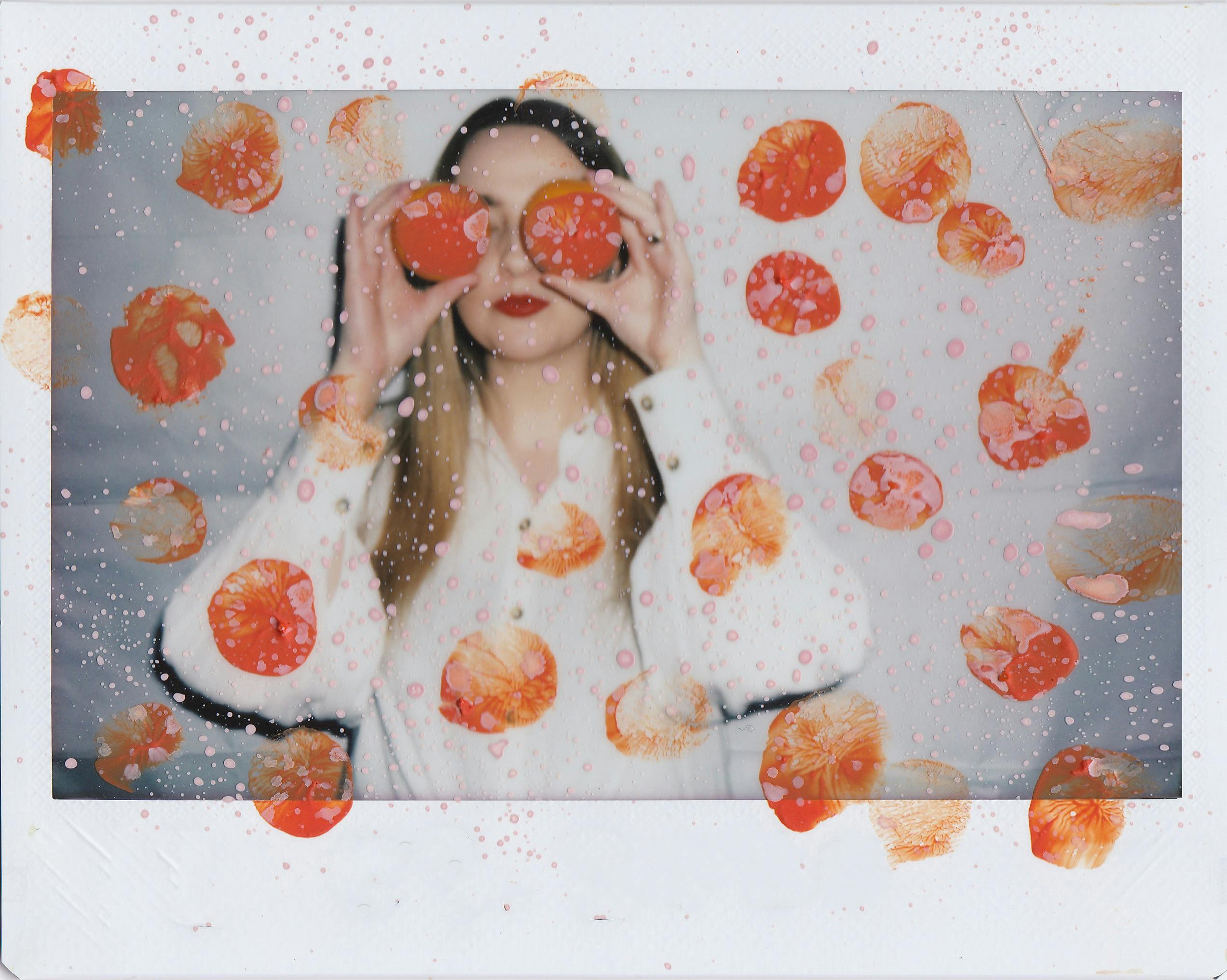 Polaroid with Abstract Art · Free Stock Photo