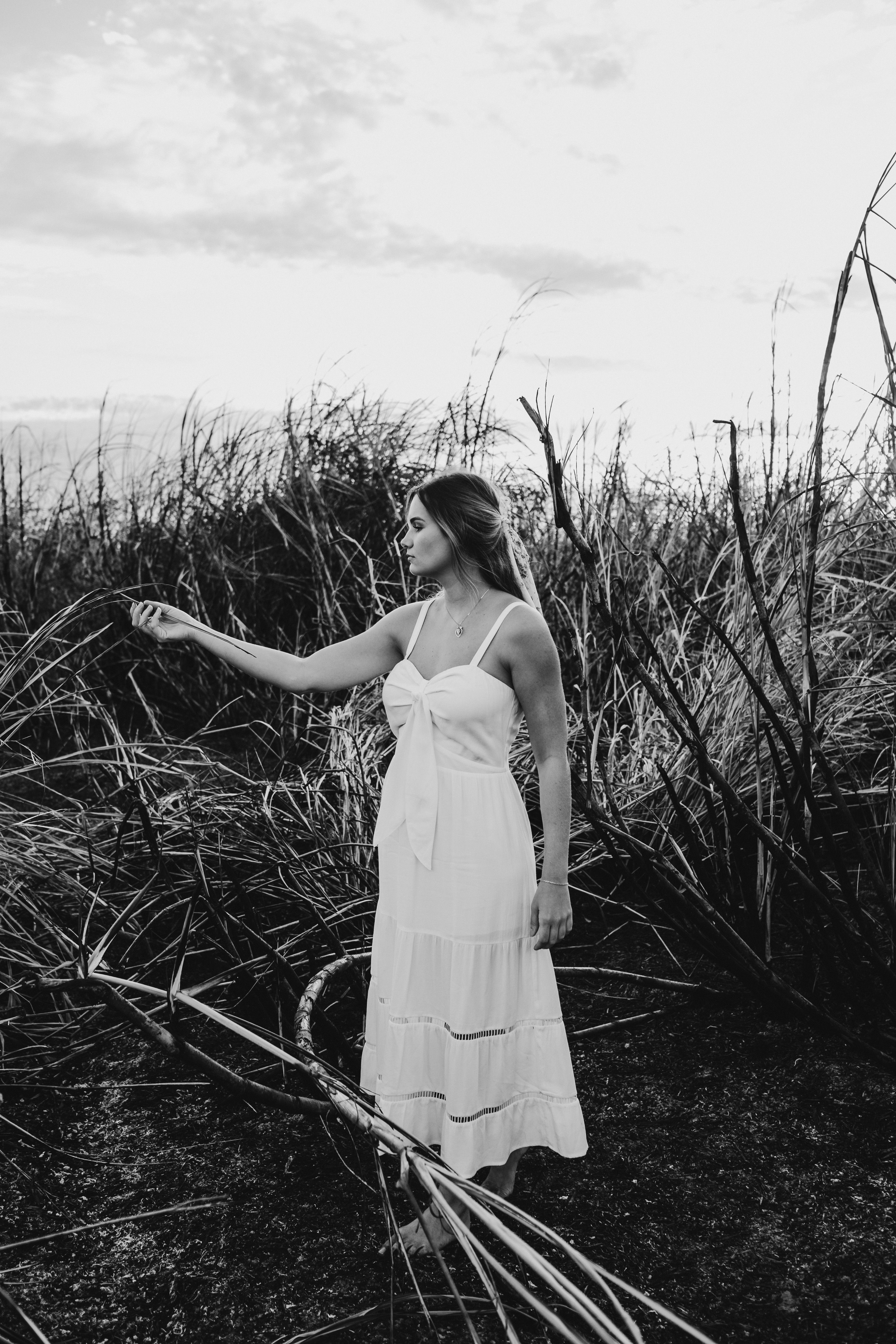 Sensual woman standing in field in summer day · Free Stock Photo