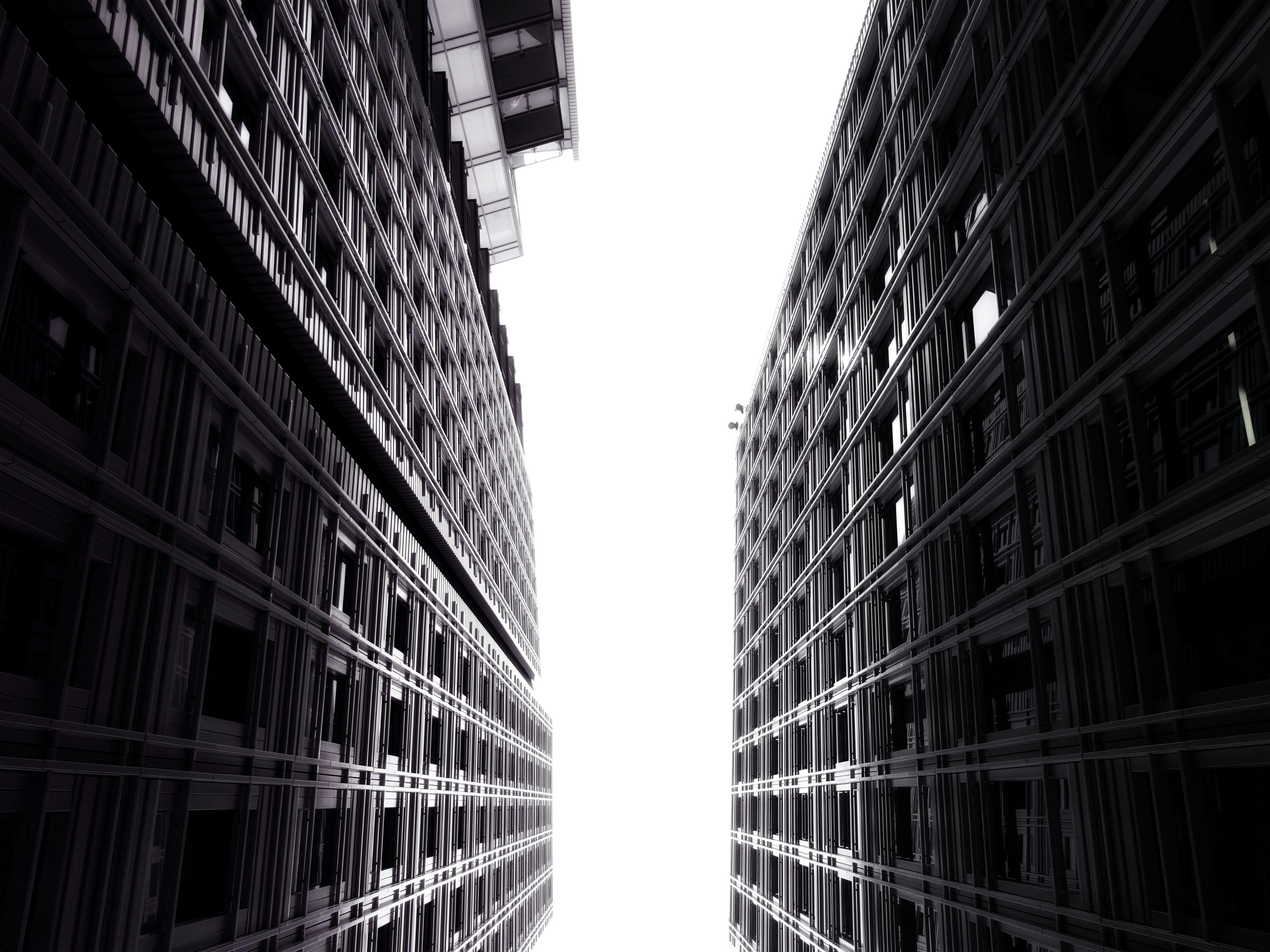 Grayscale Photo of Buildings · Free Stock Photo