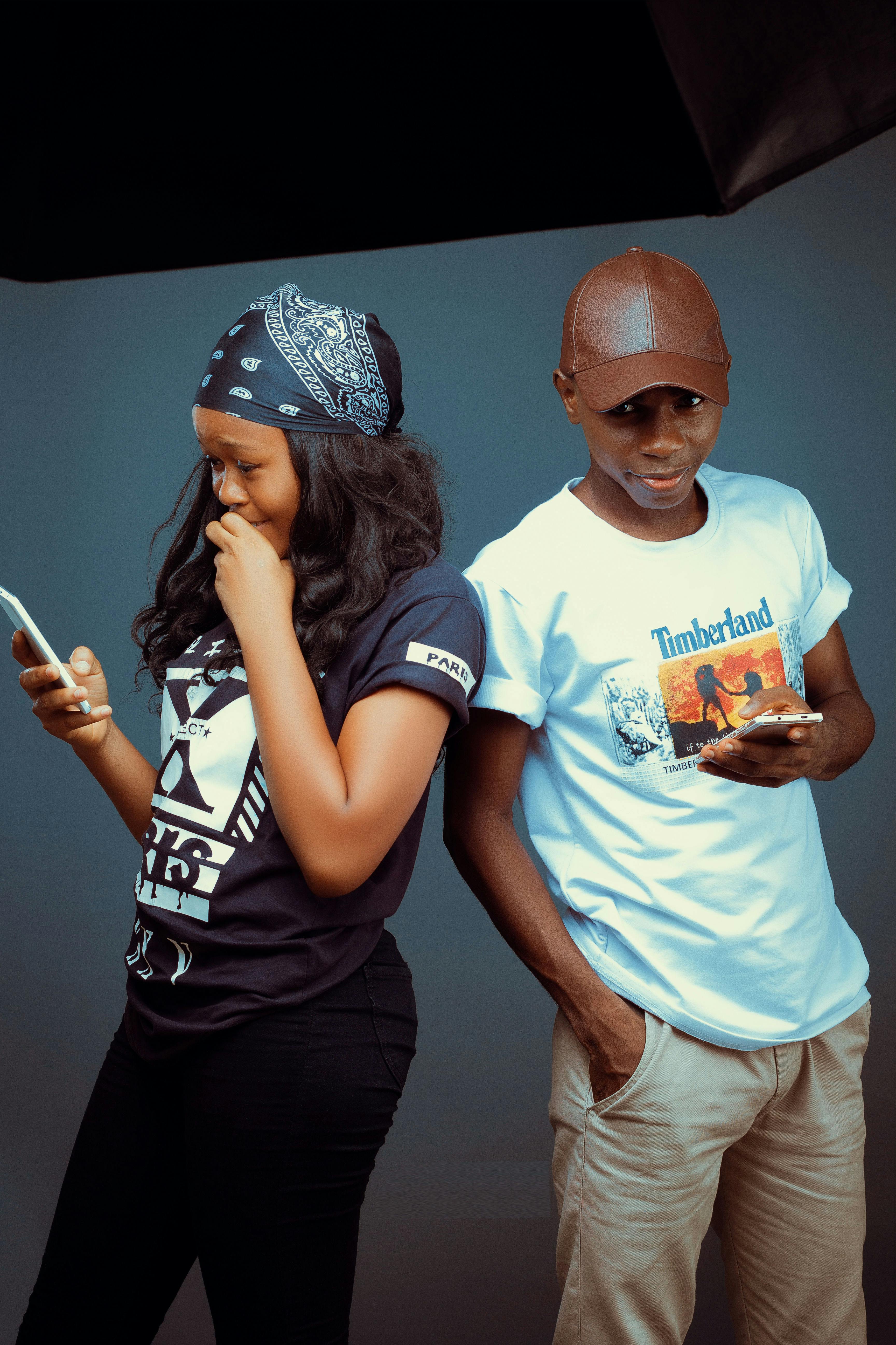 Black Girl Texting Happily Photos, Download The BEST Free Black Girl ...