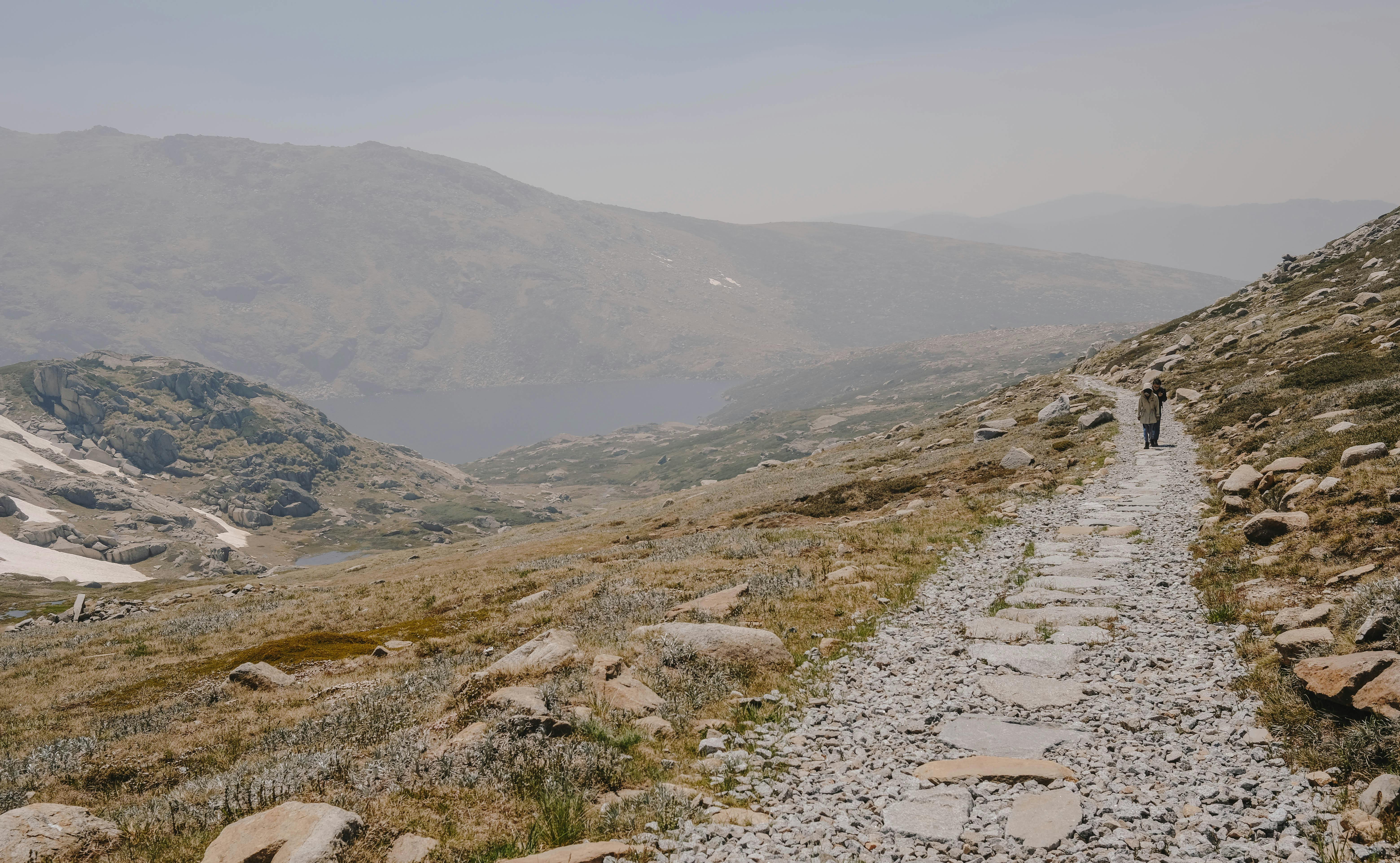 Path in a Mountain Valley Covered with Fog · Free Stock Photo