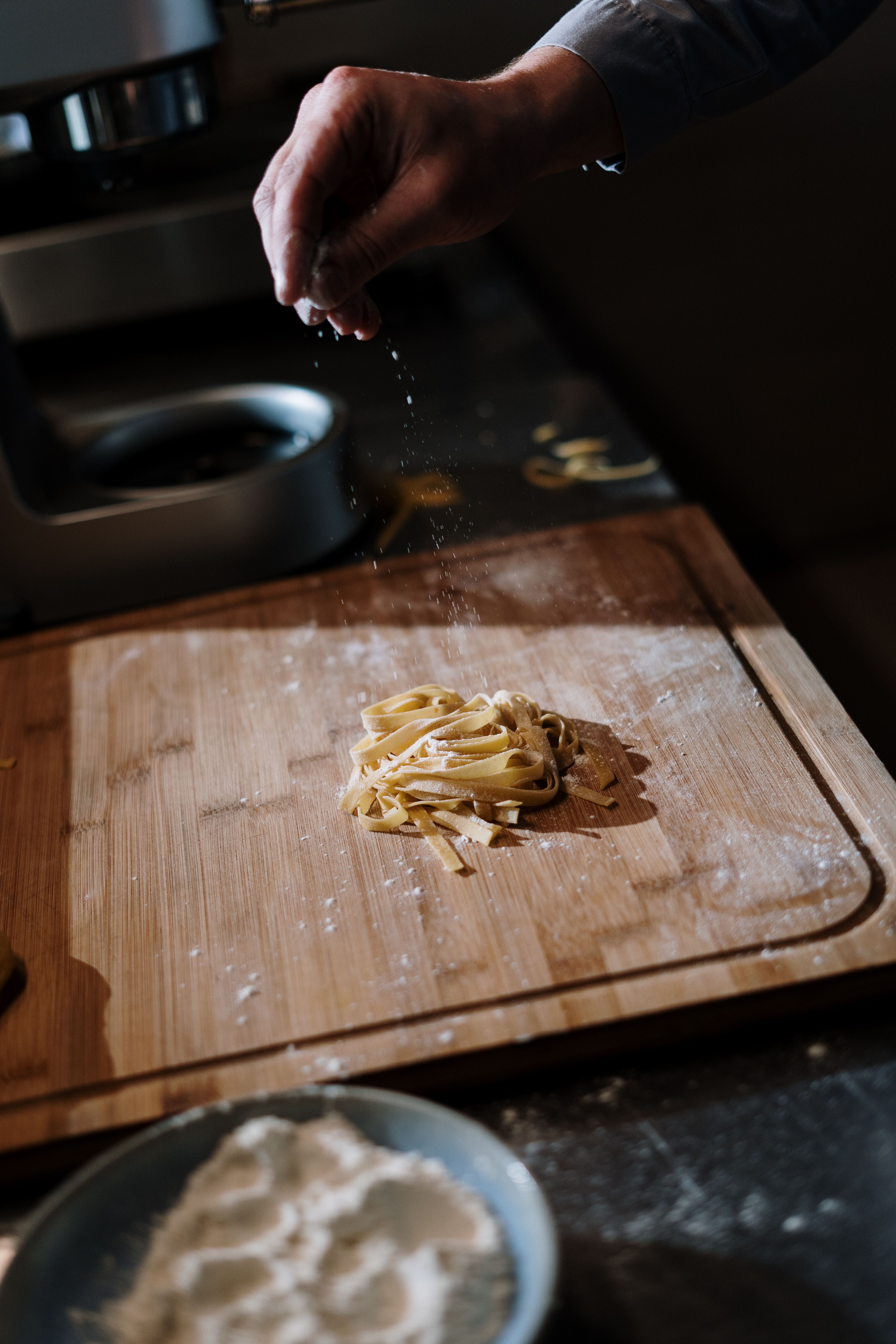 Silver Microwave Oven on White Wooden Cabinet · Free Stock Photo