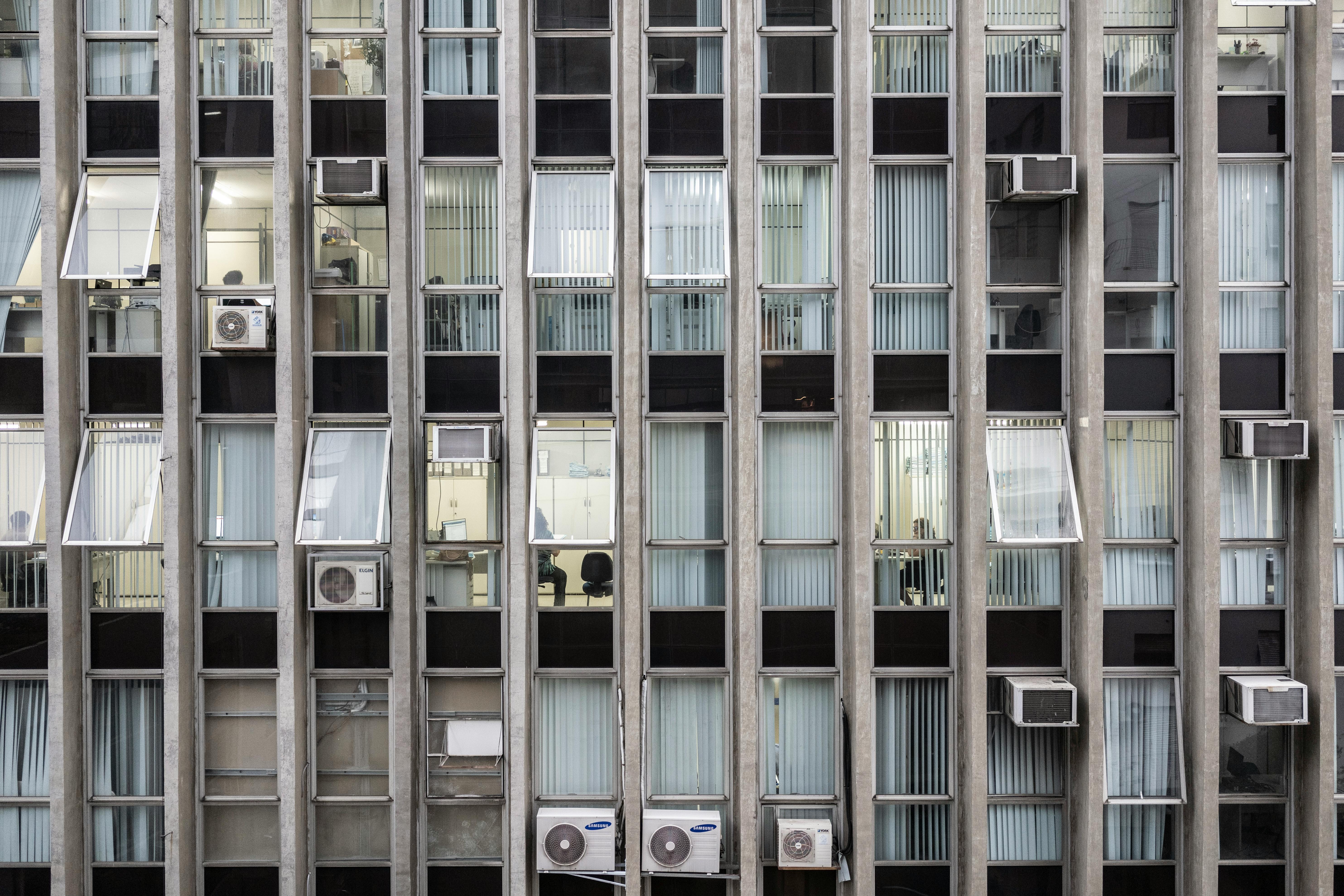 Close-up of a Building with Glass Windows · Free Stock Photo
