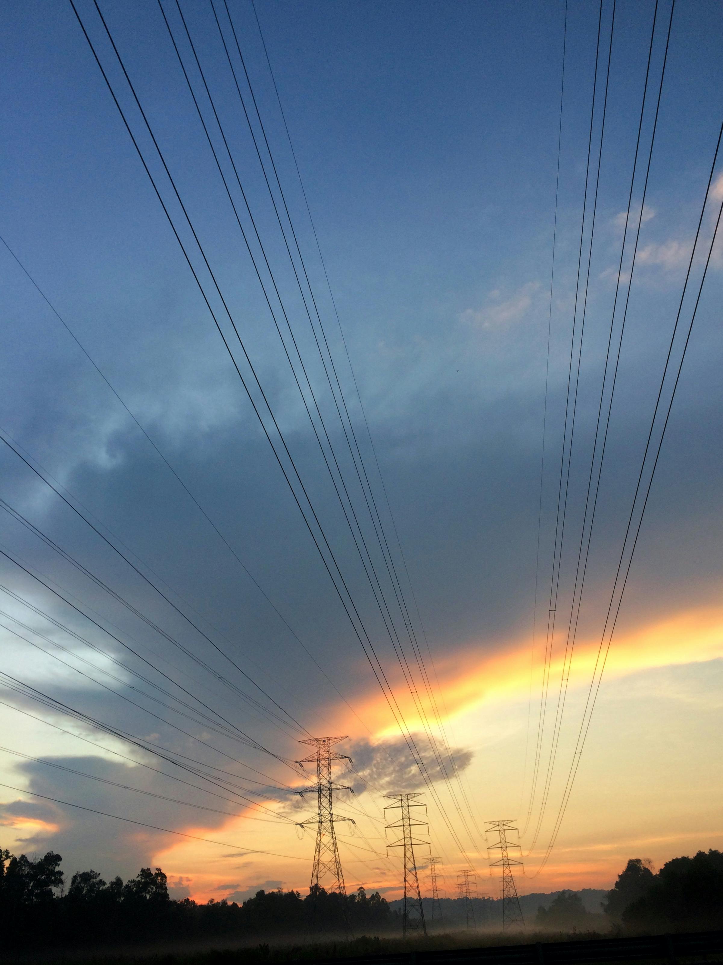 Photography of Electric Tower during Sunset · Free Stock Photo