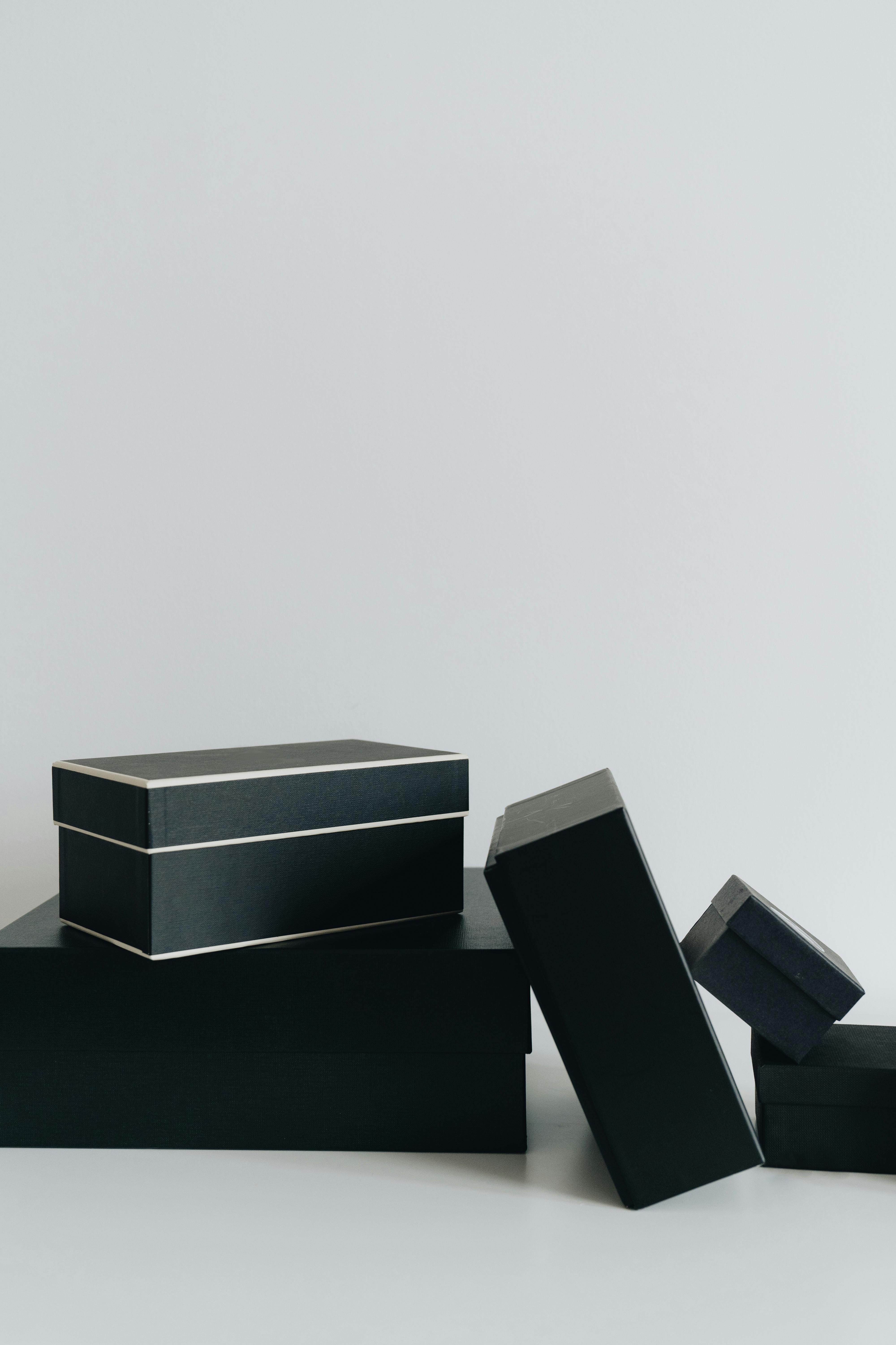 Black Boxes in Different Sizes · Free Stock Photo