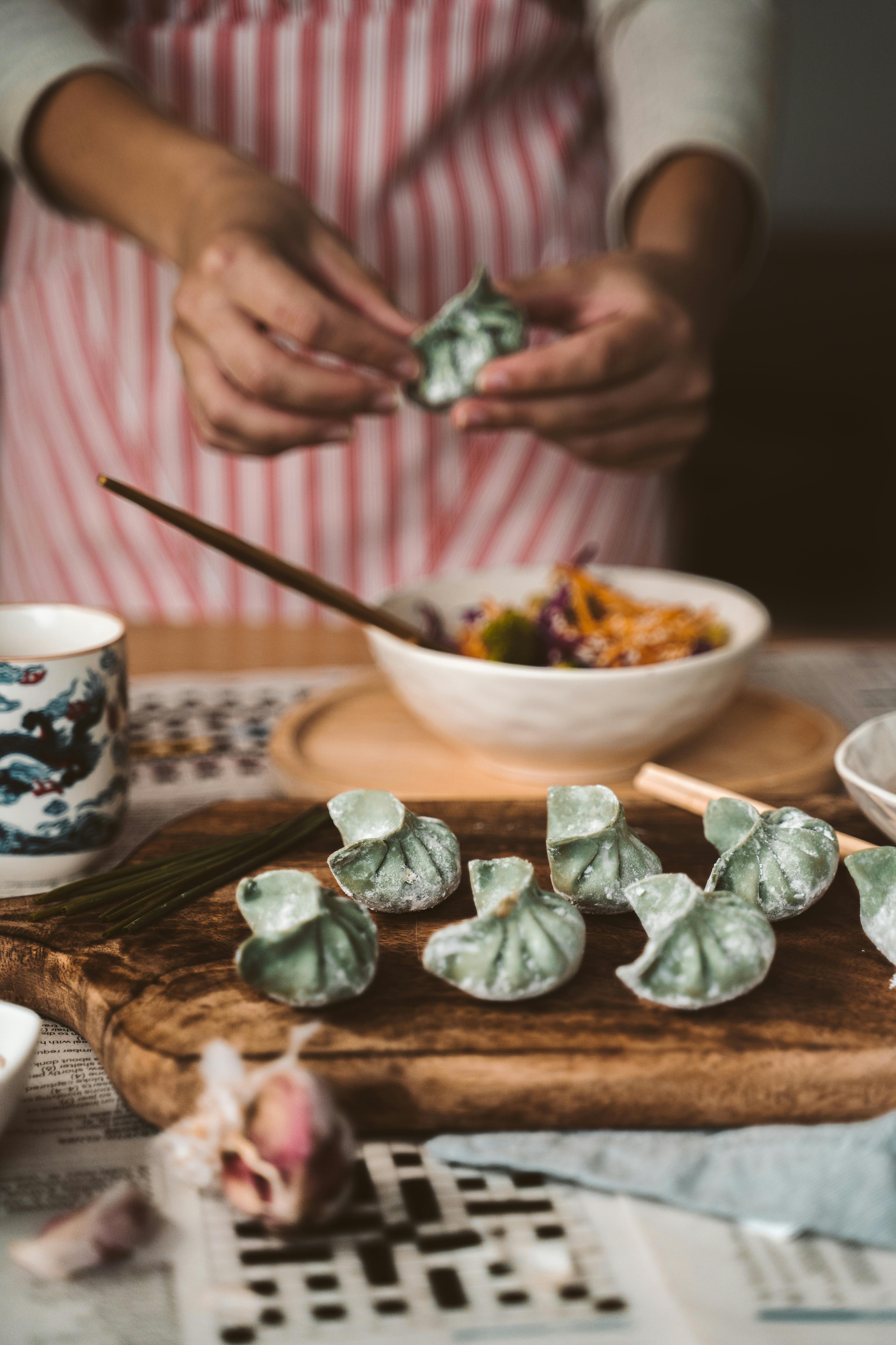 Person Making Dumplings · Free Stock Photo