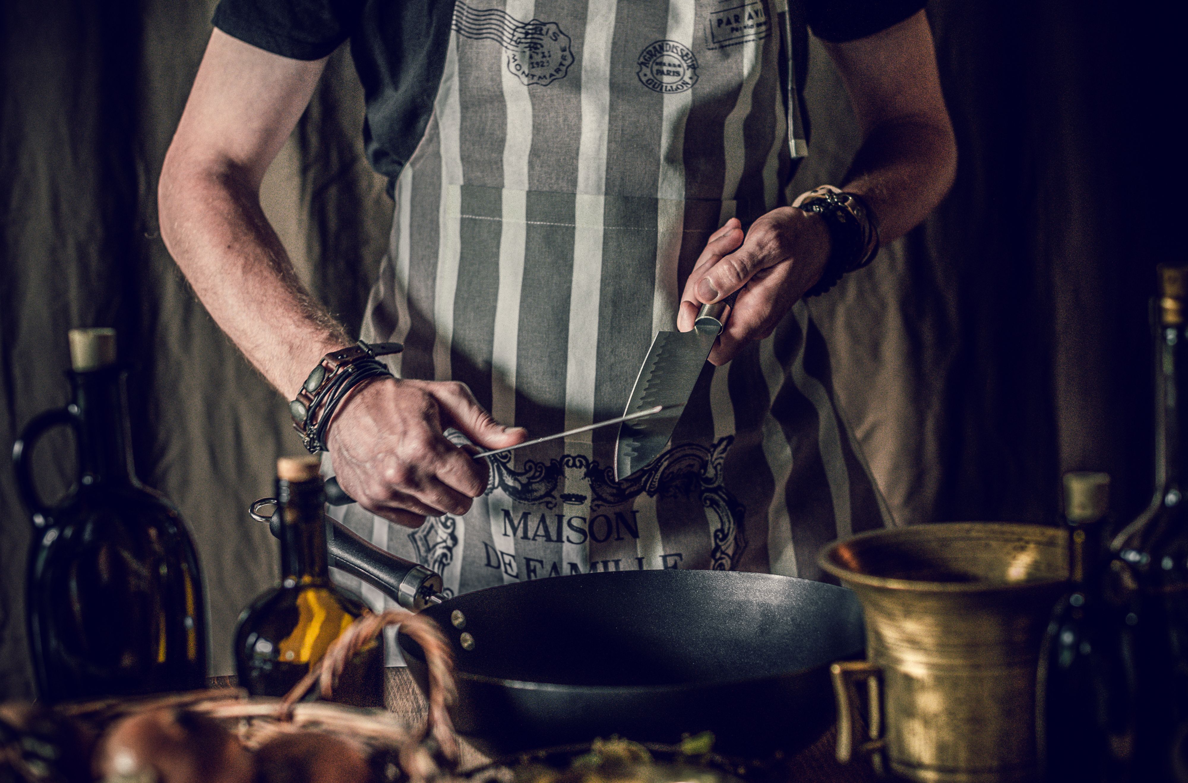 Man Holding Frying Pan · Free Stock Photo