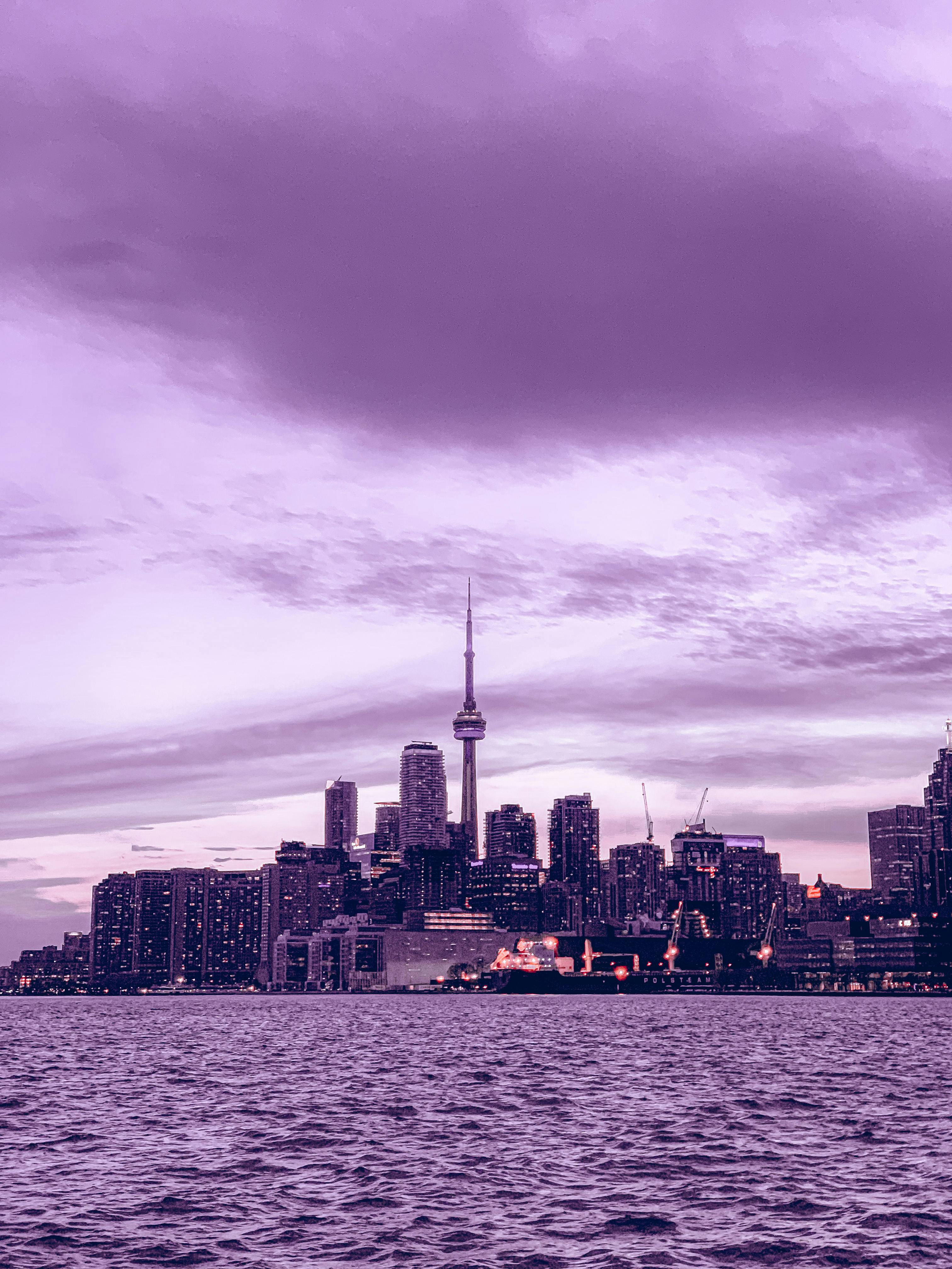 Amazing waterfront on modern city on coast · Free Stock Photo