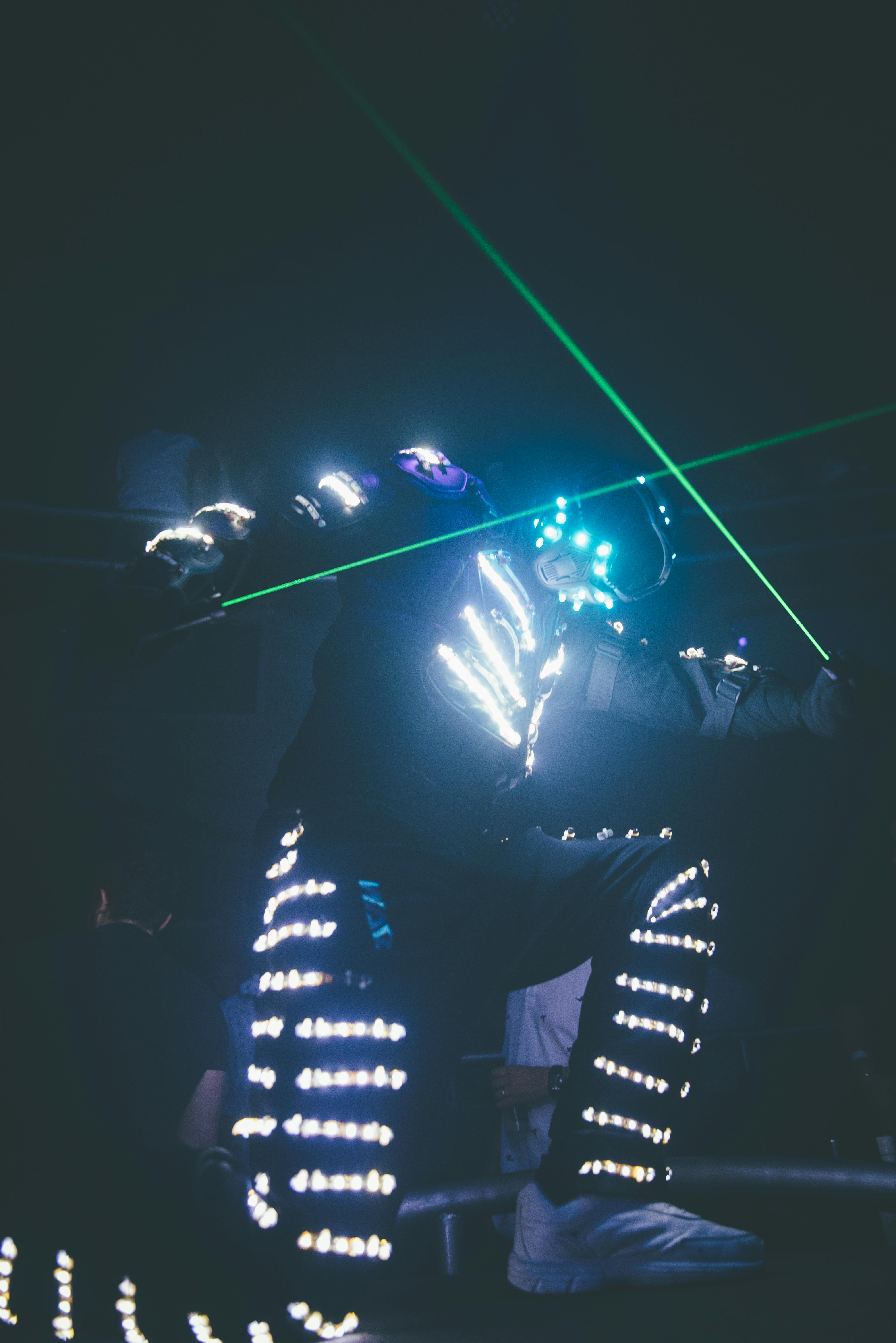 Round Metal Frame With Disco Light · Free Stock Photo