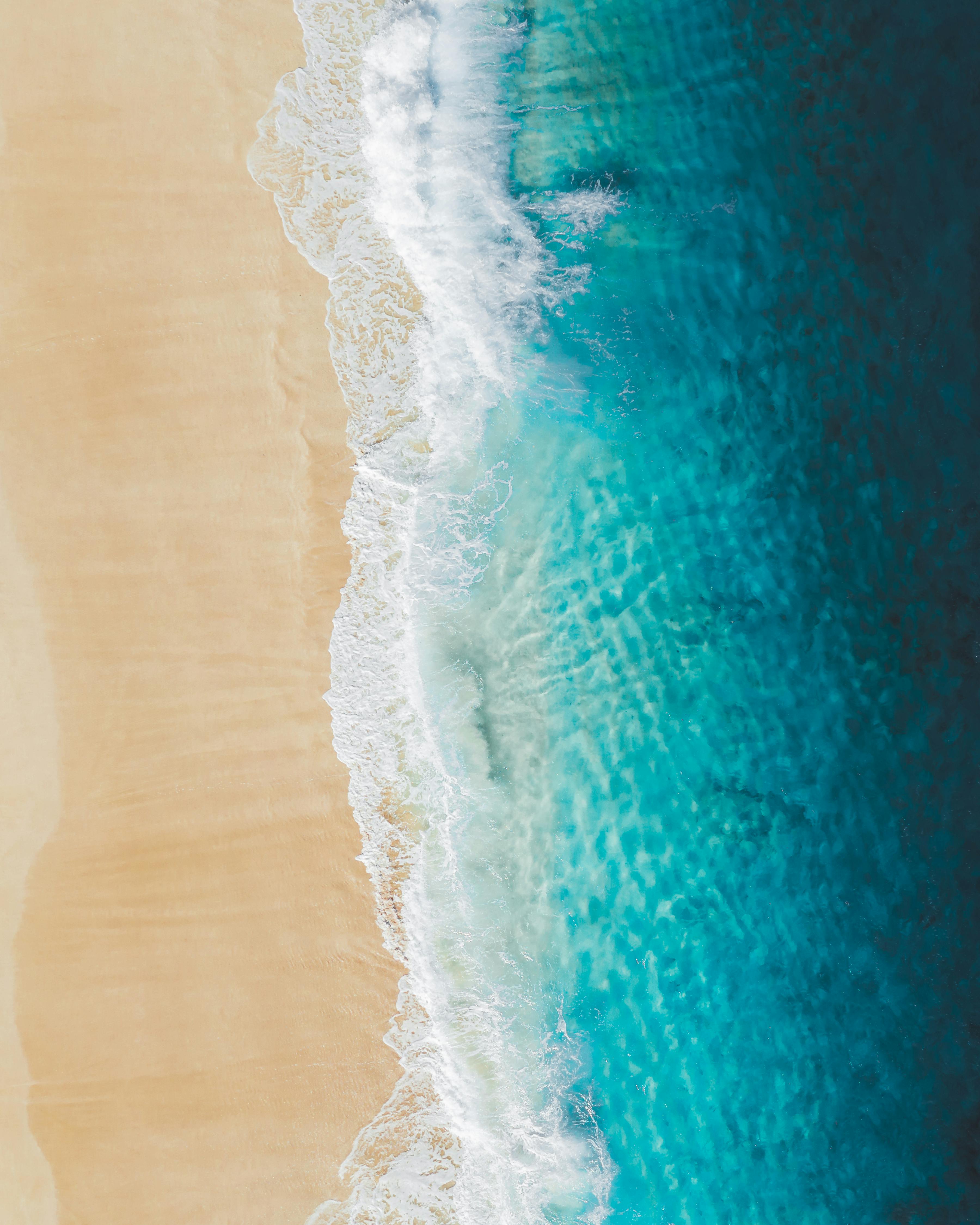 Aerial View of Ocean Waves · Free Stock Photo