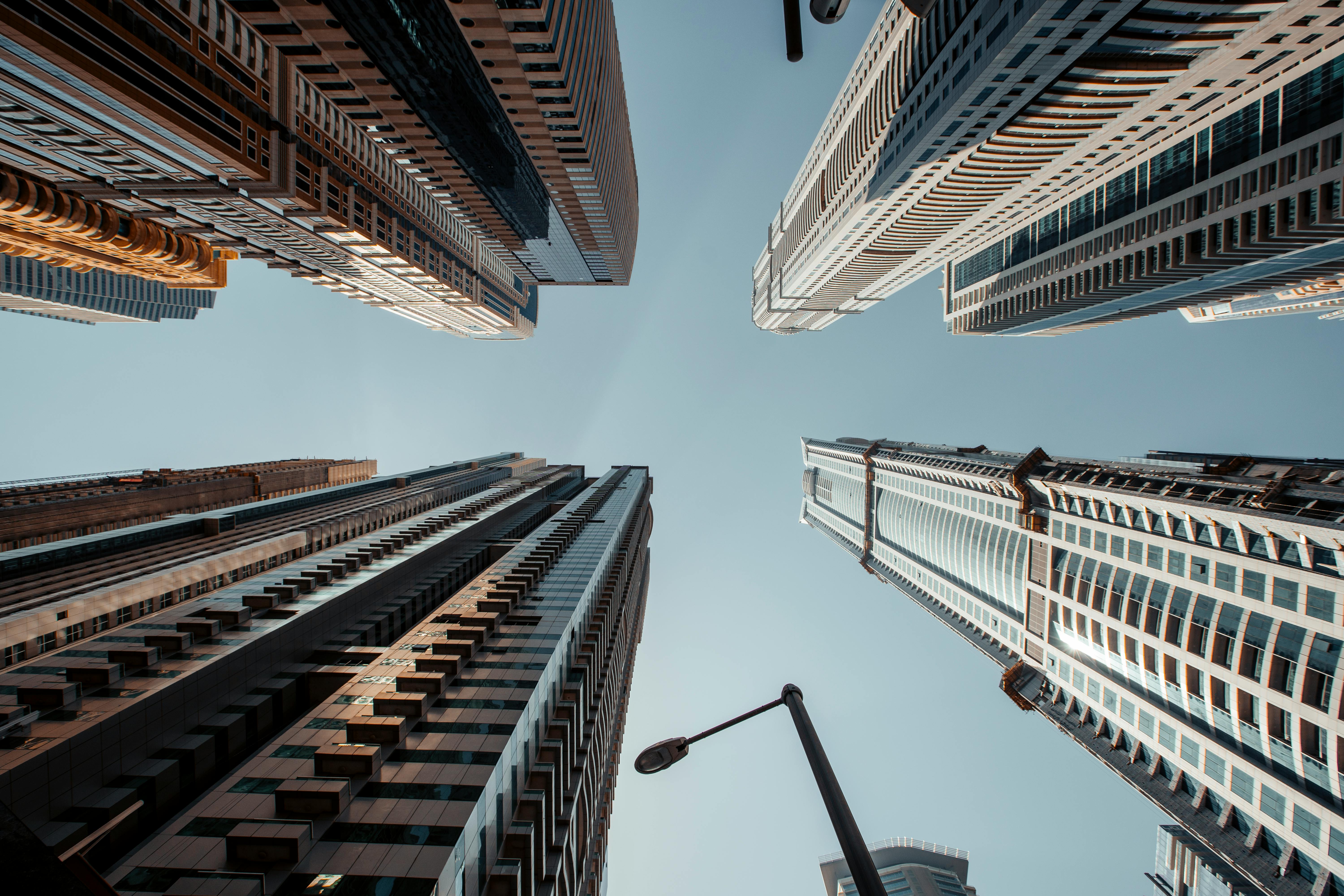 Low Angle Photography of High Rise Buildings · Free Stock Photo