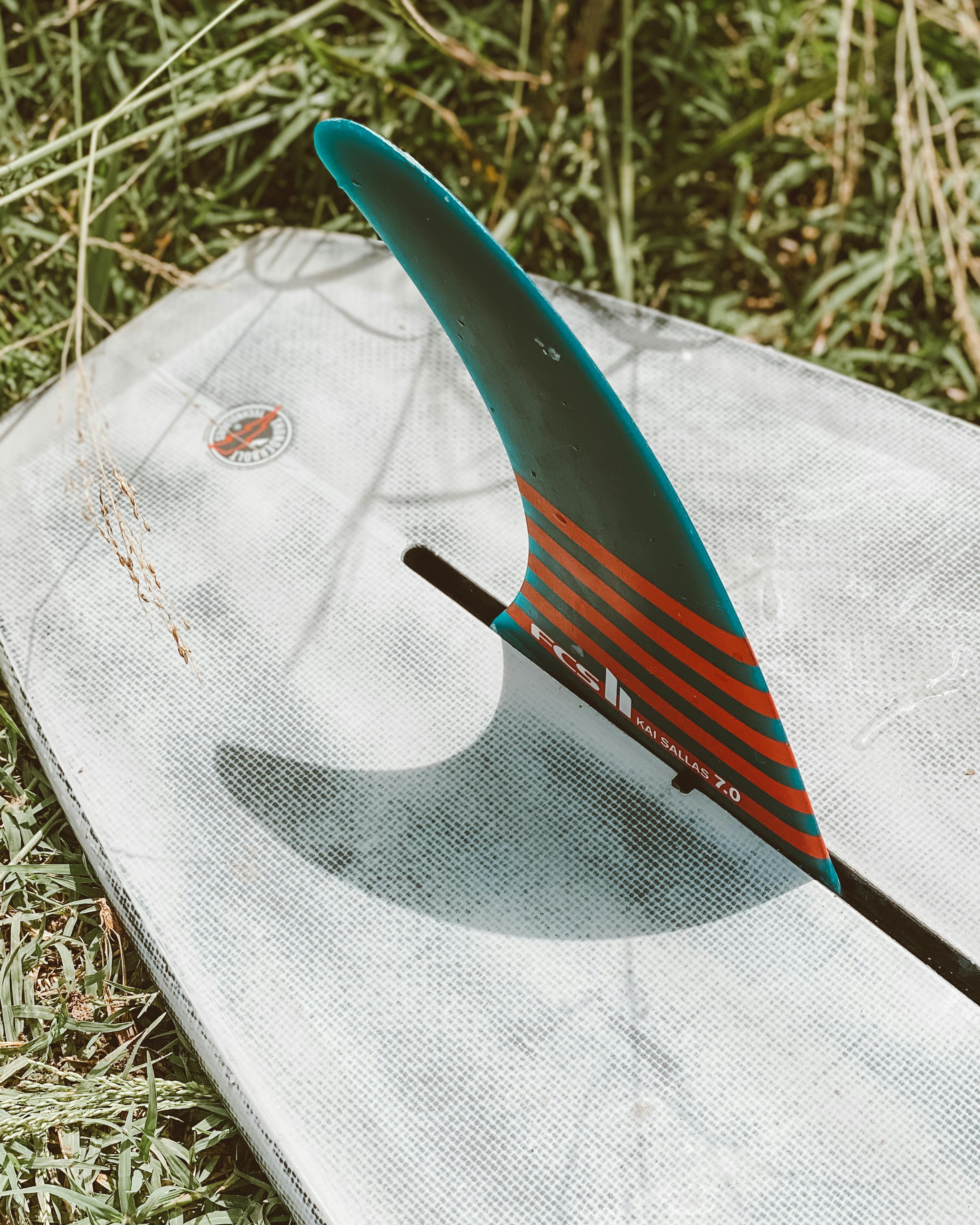 Purple Surfboard on Top of Green Plants · Free Stock Photo