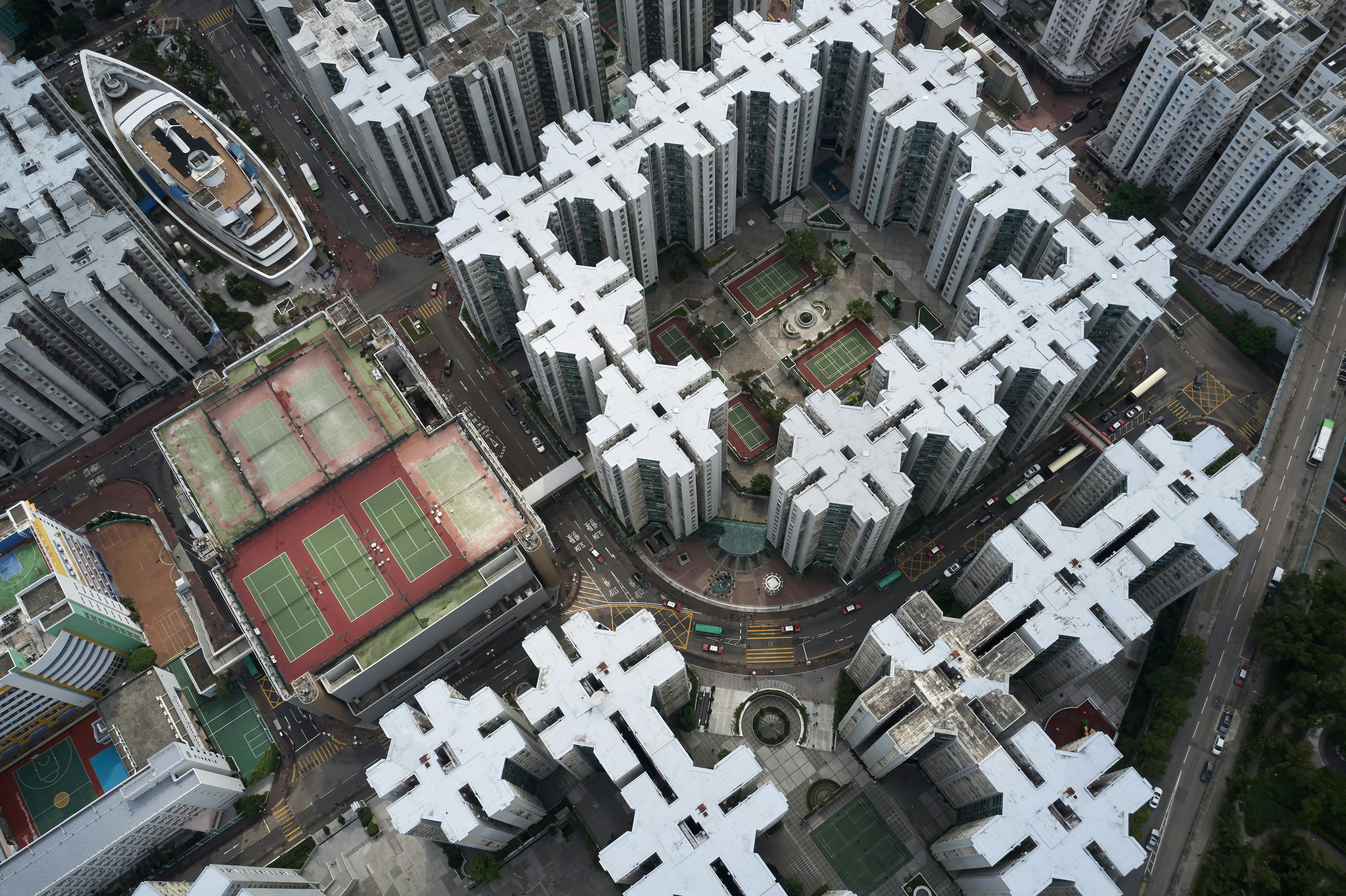 Aerial Photo of City Commercial Buildings · Free Stock Photo