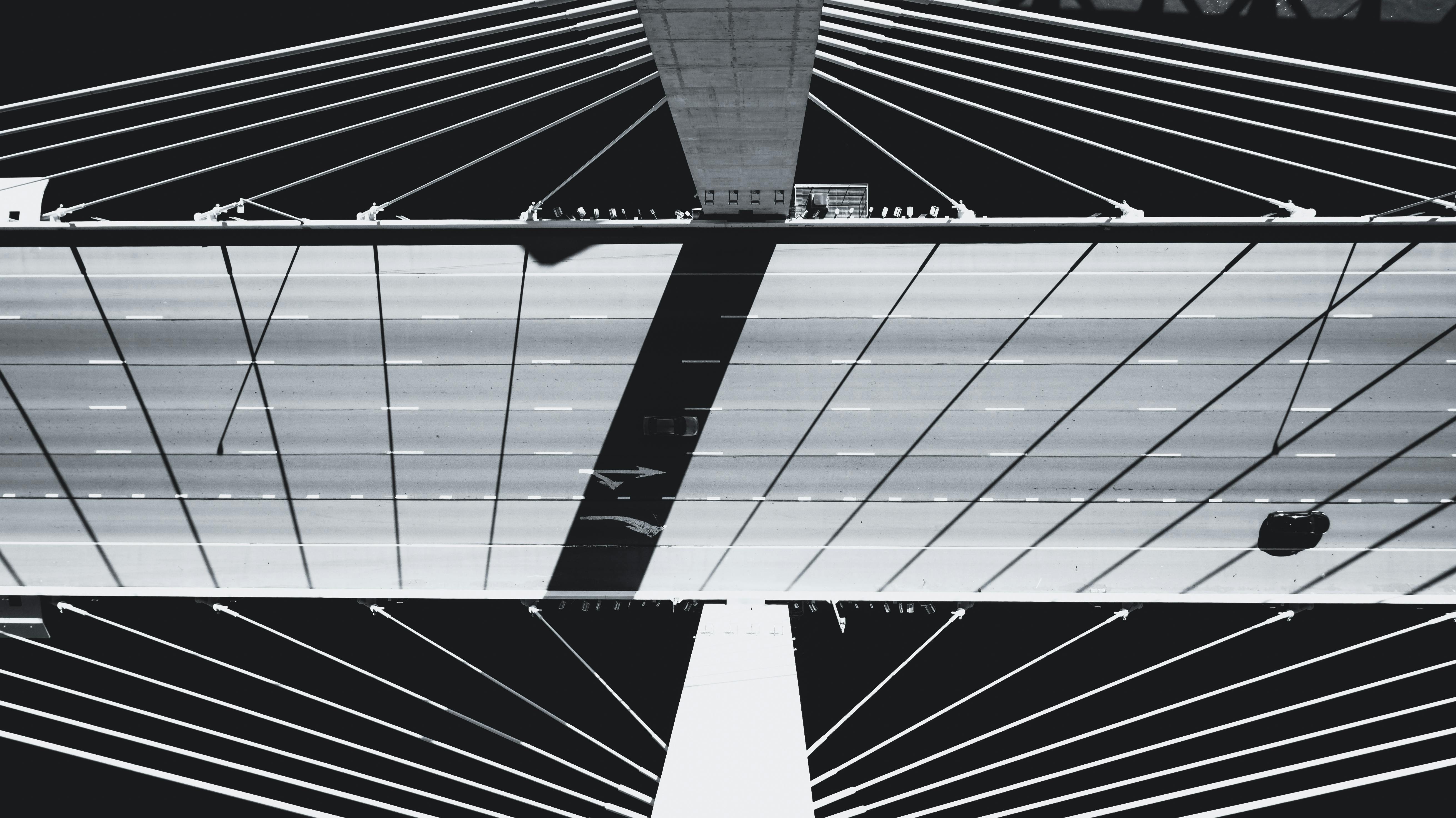 Top View Photo of Suspension Bridge · Free Stock Photo