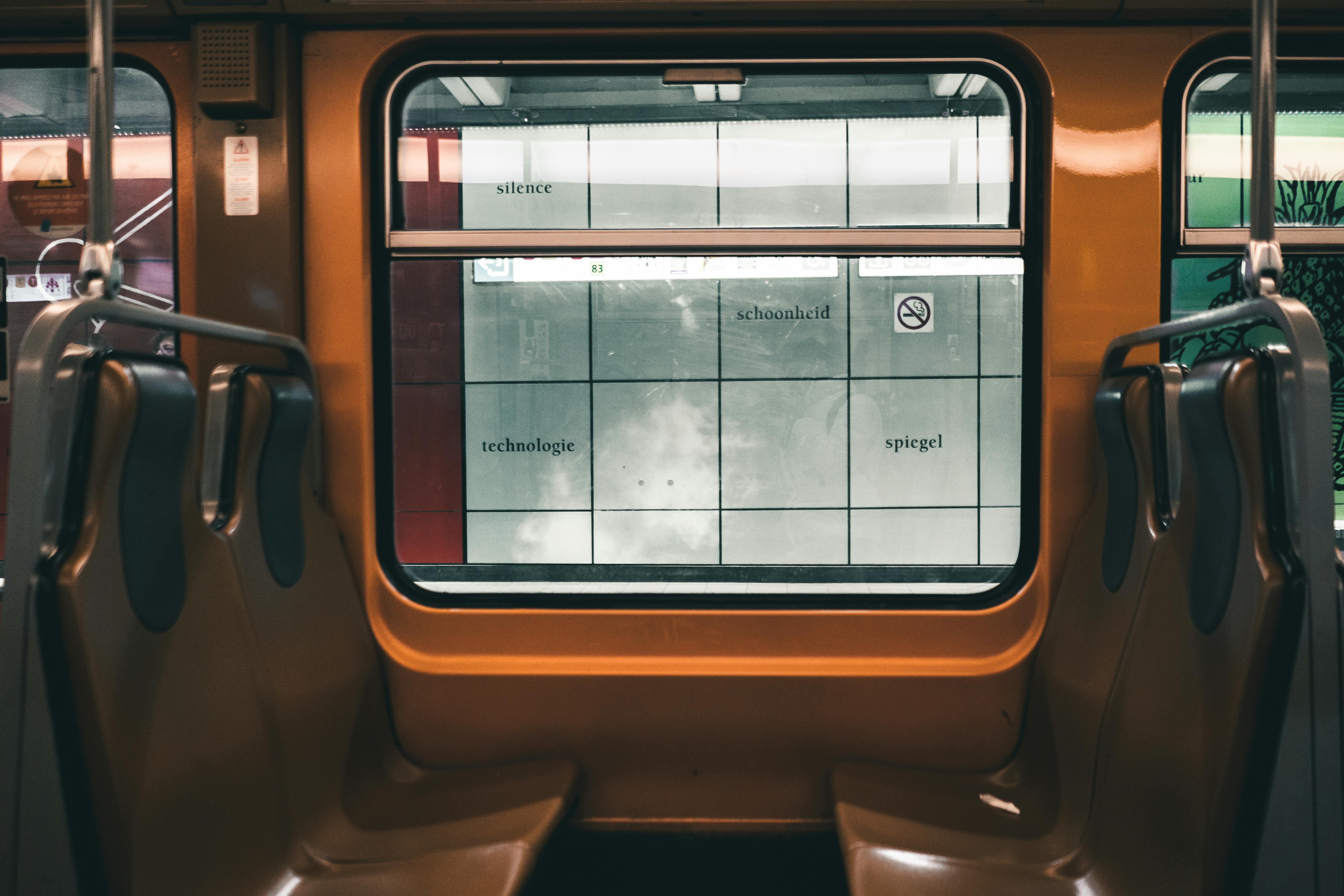 A Window inside a Subway Train · Free Stock Photo