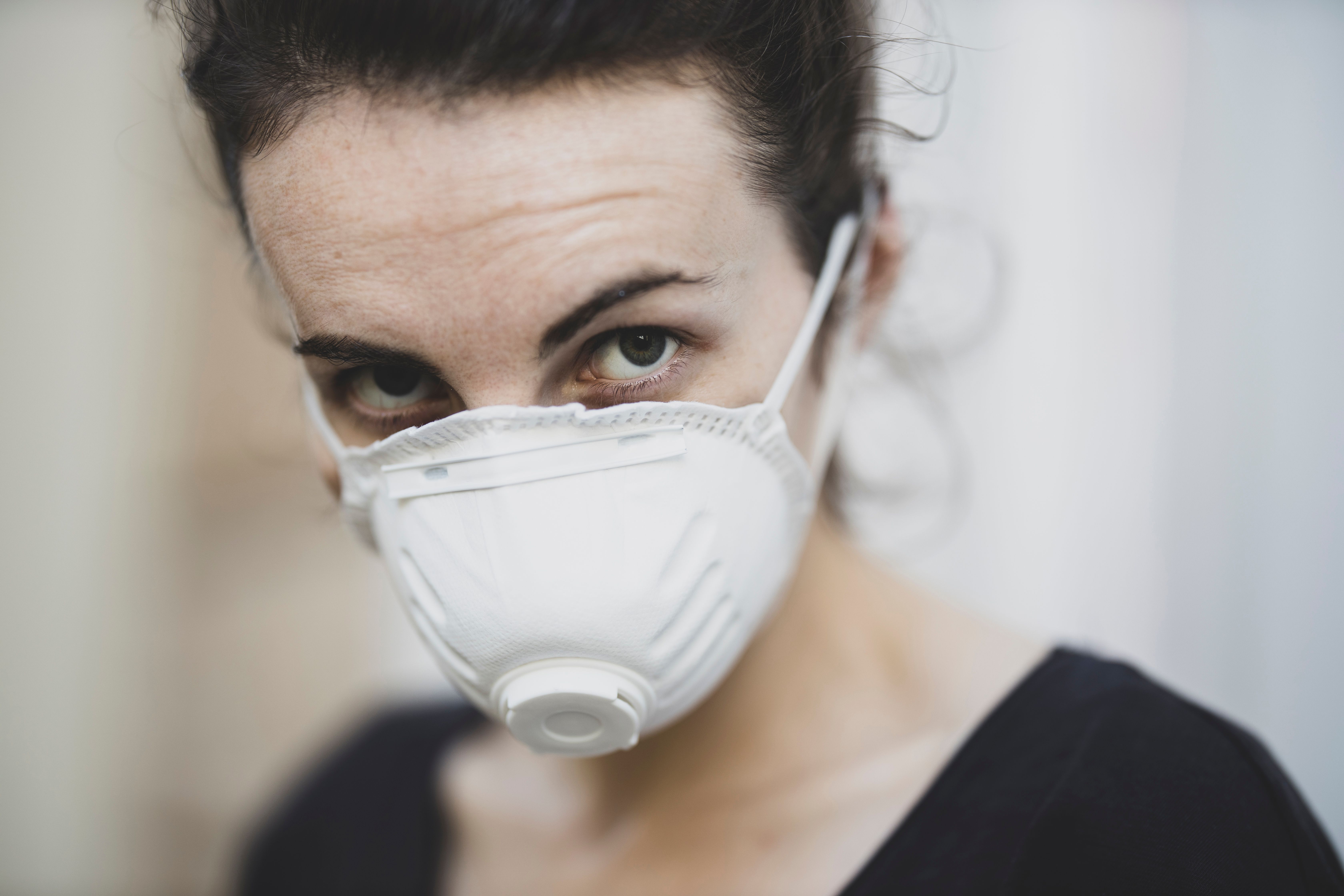 Woman Wearing White Face Mask · Free Stock Photo