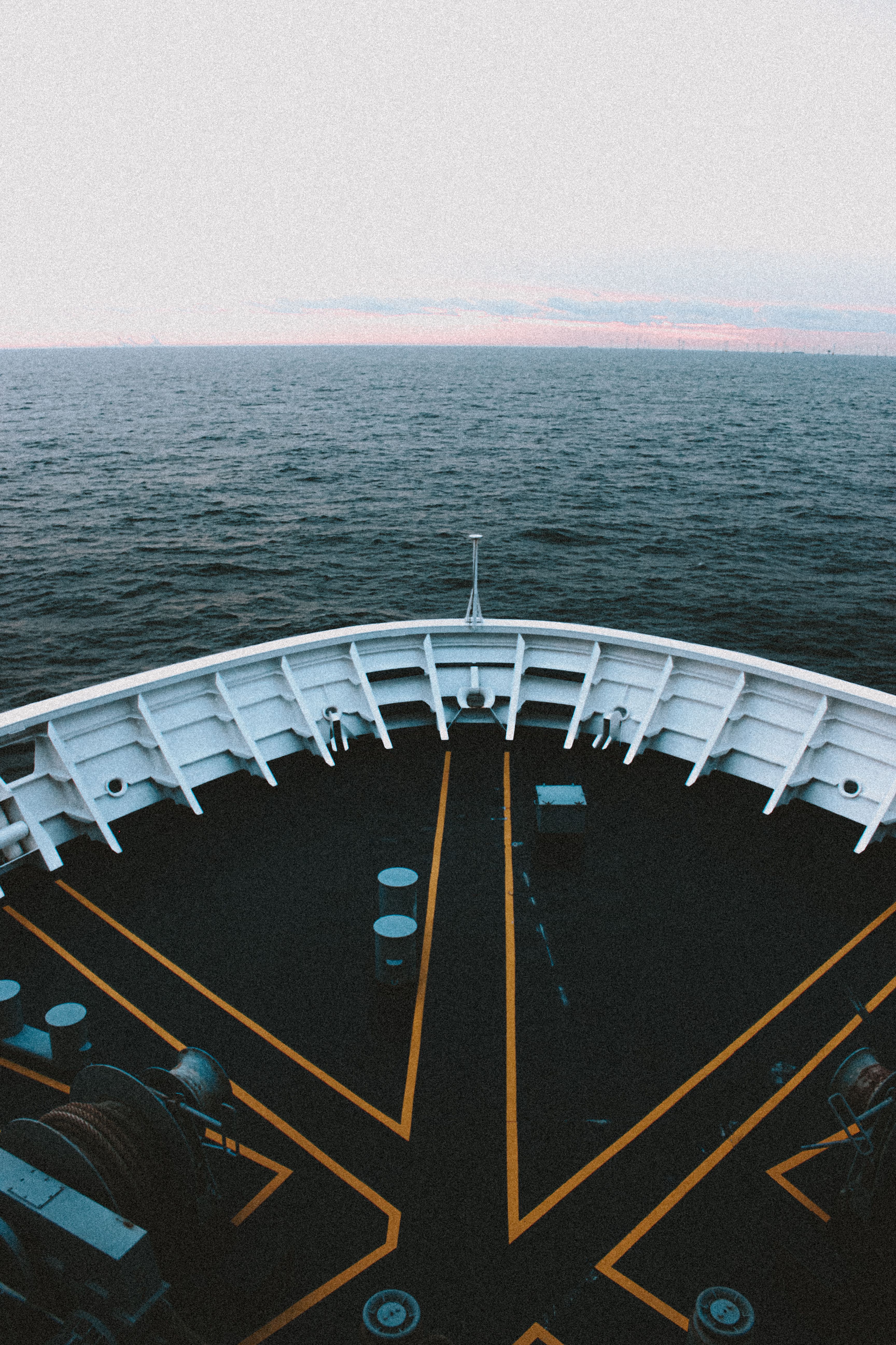 Front of big ship in sea · Free Stock Photo