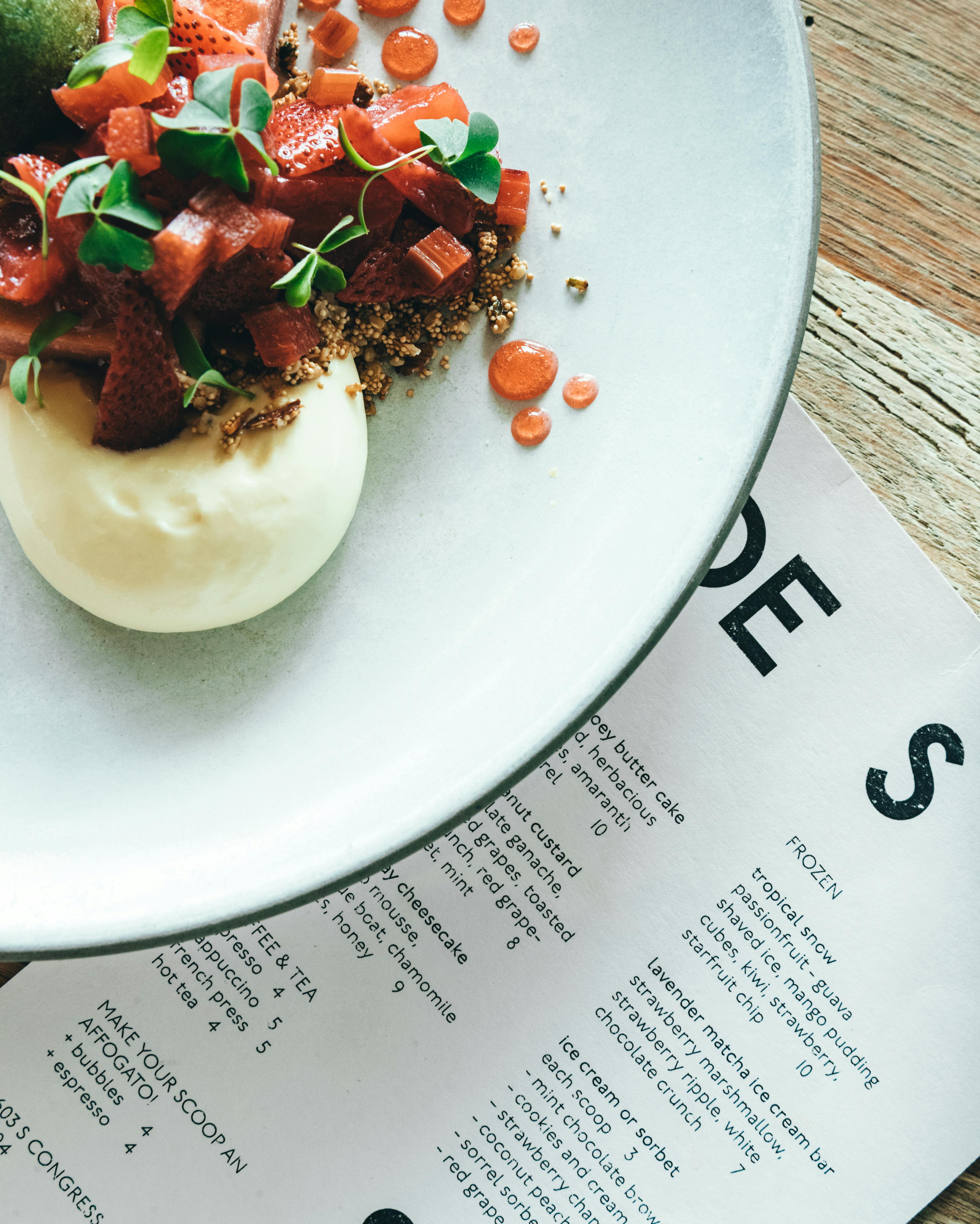 Close-up Photo of Pink Colored Menu · Free Stock Photo