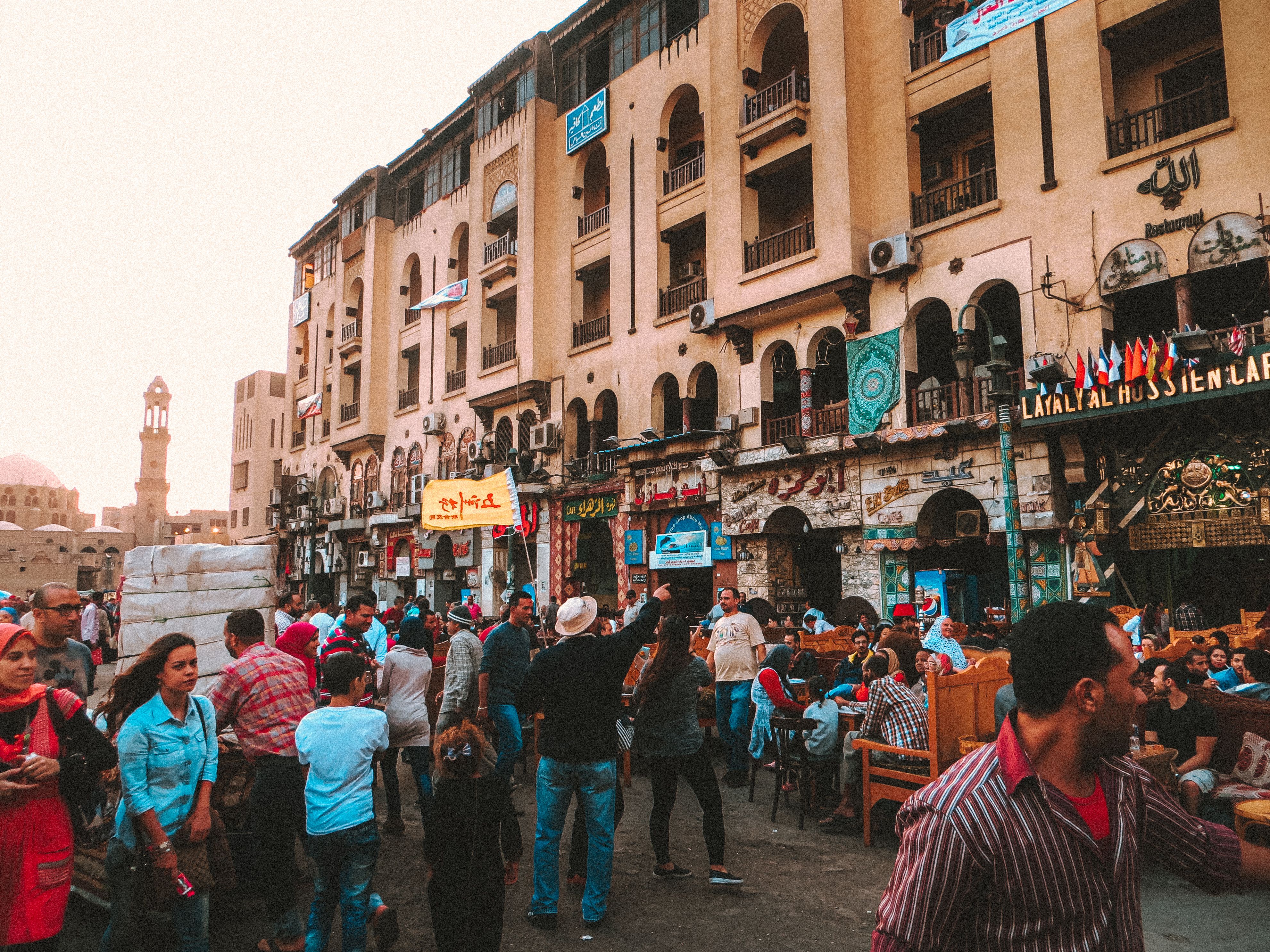 Crowd on street market in old city · Free Stock Photo