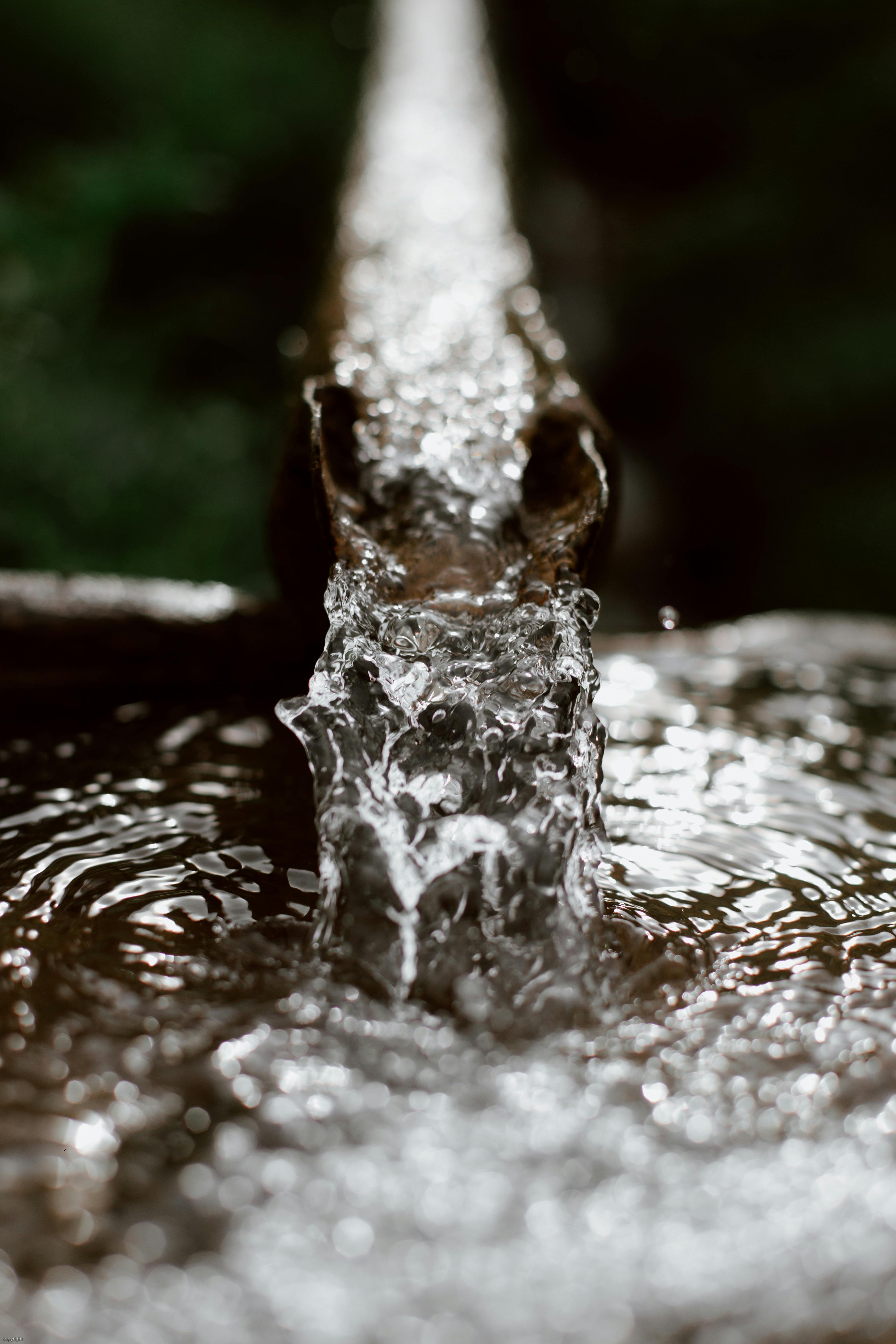 Clear Water Flowing from Pipe · Free Stock Photo