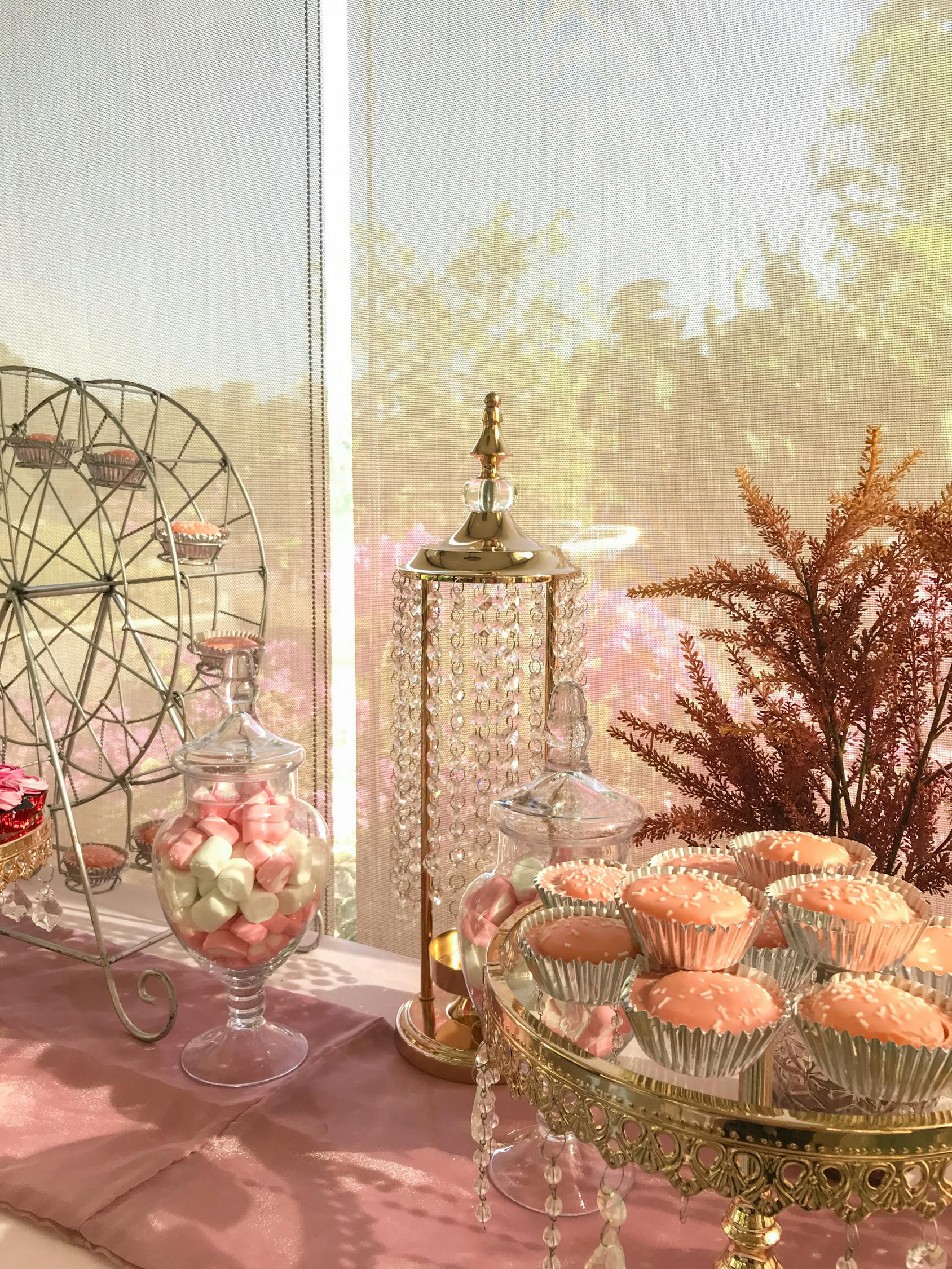 Sweet Desserts On Pink Banquet Table Free Stock Photo Sweet Desserts On Pink Banquet Table Free Stock Photo