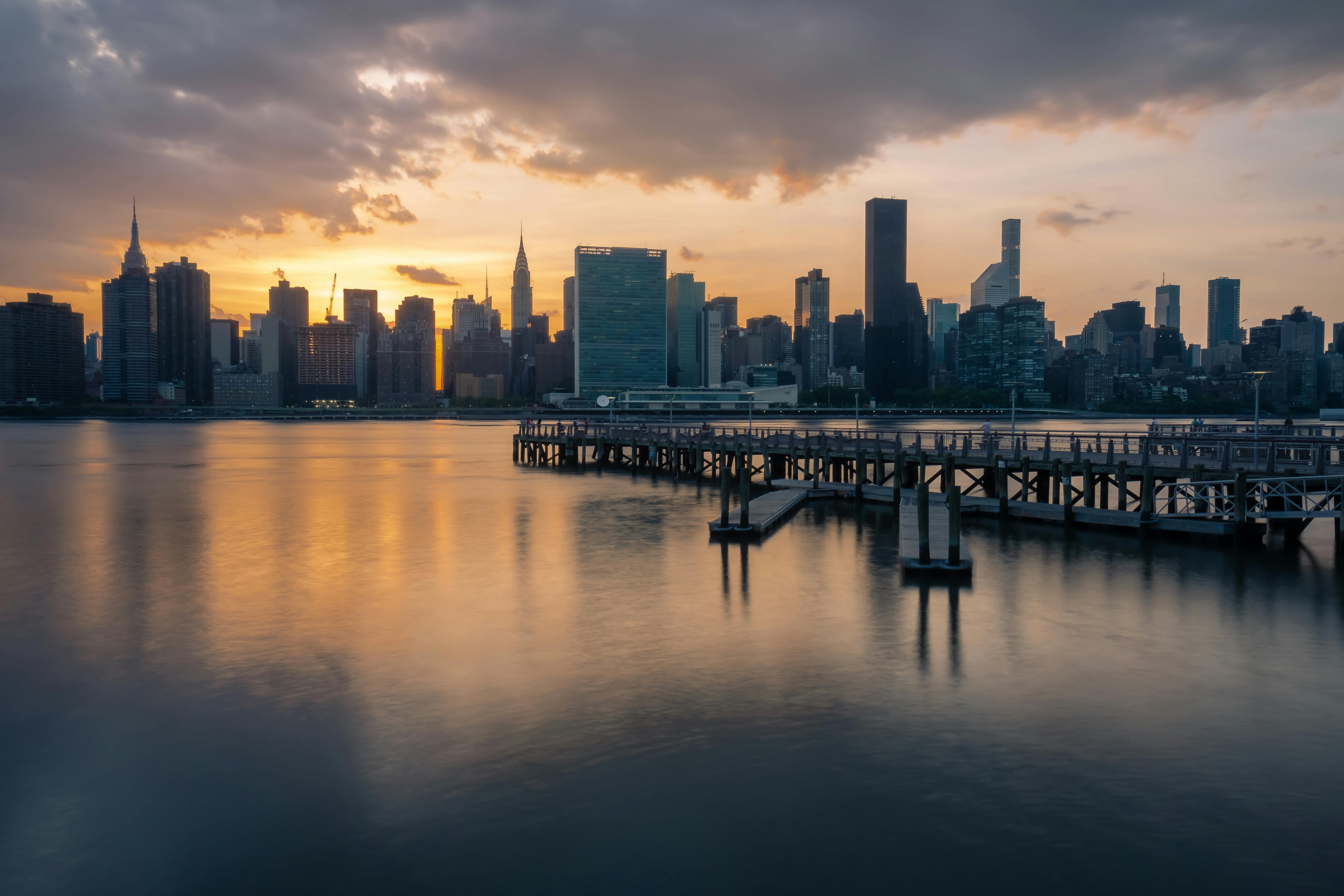 Panoramic View of City of Philadelphia at Sunset · Free Stock Photo