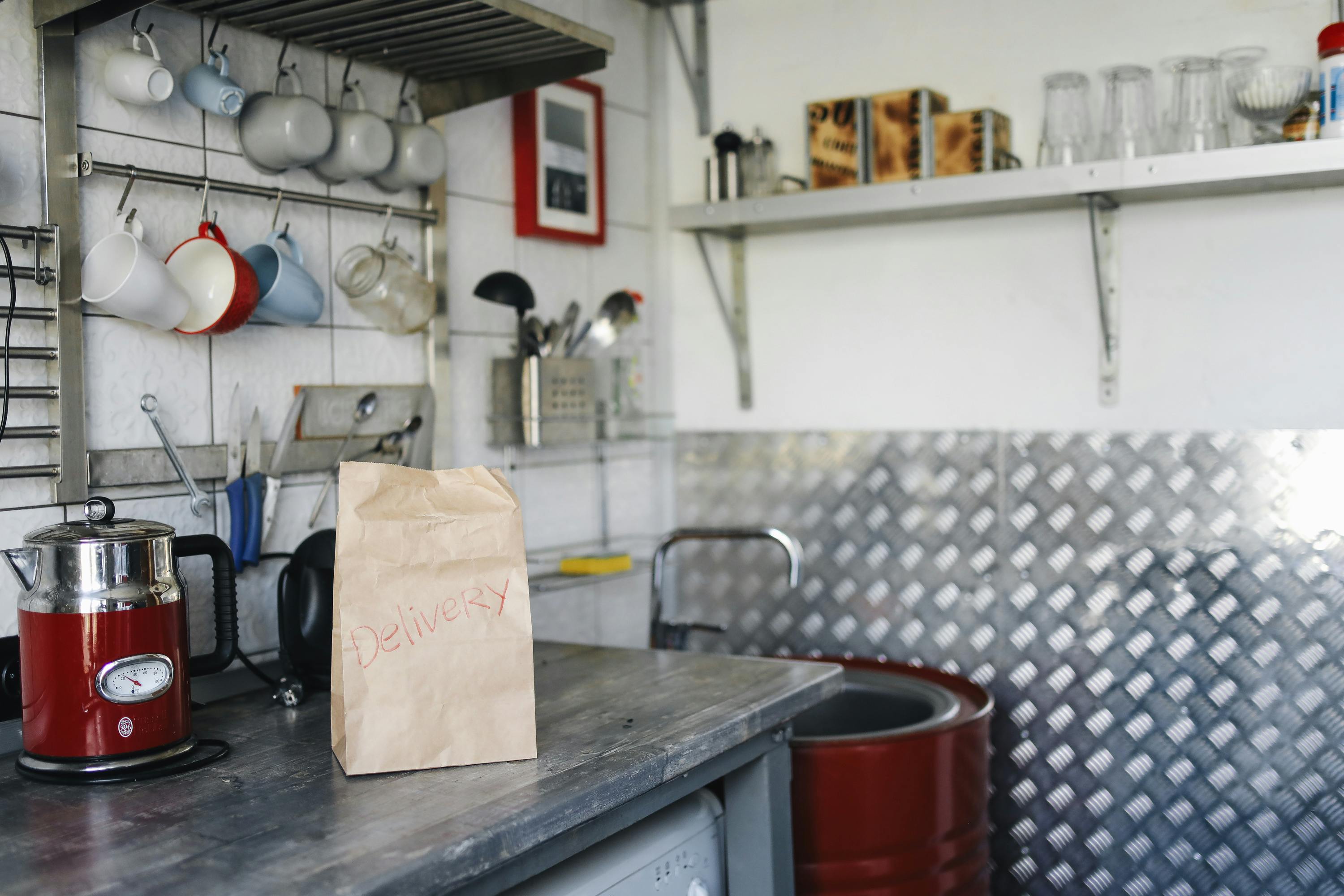 Brown Paper Bag on the Table · Free Stock Photo