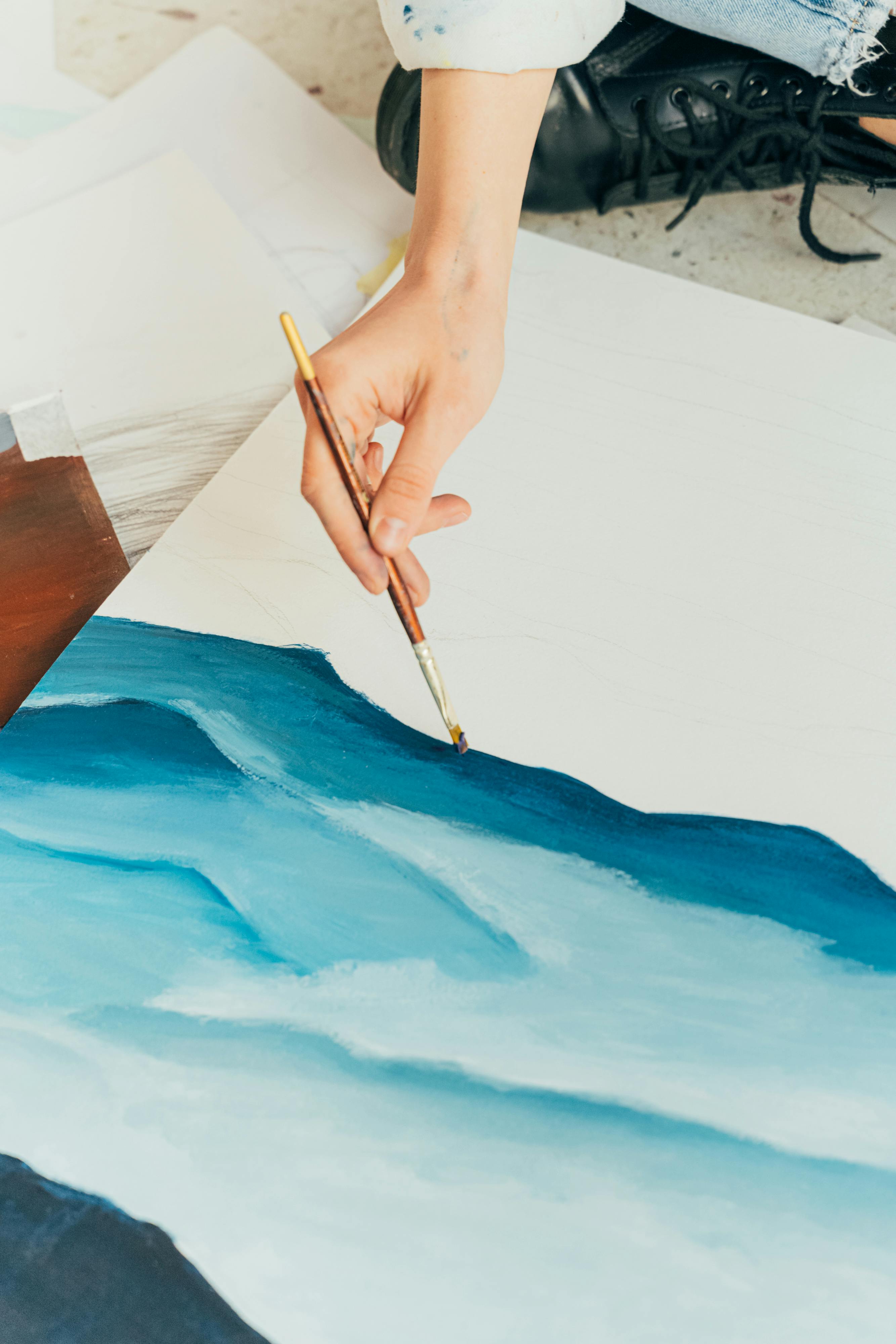 A Person doing Painting · Free Stock Photo