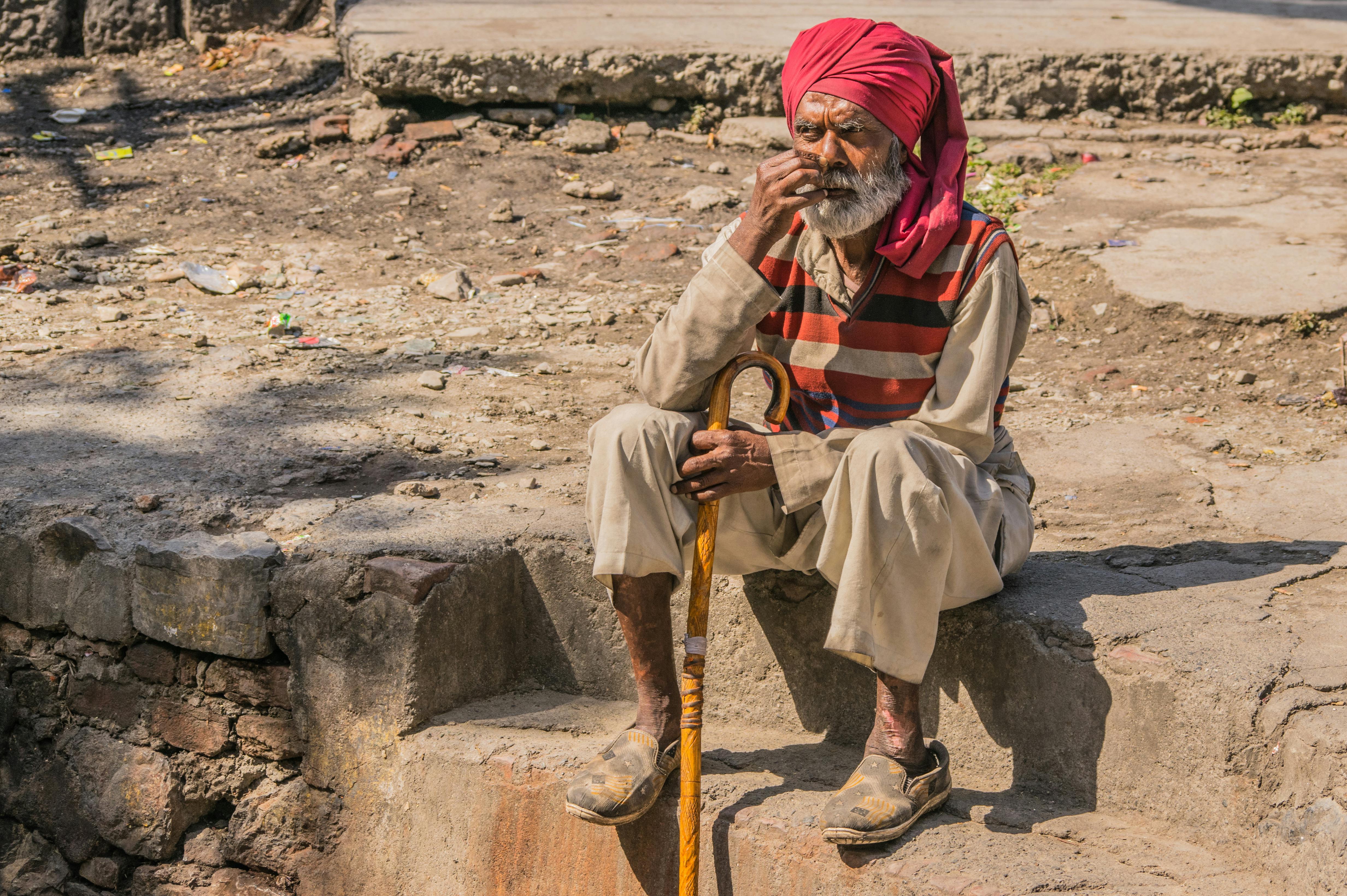Free stock photo of india, man, poor