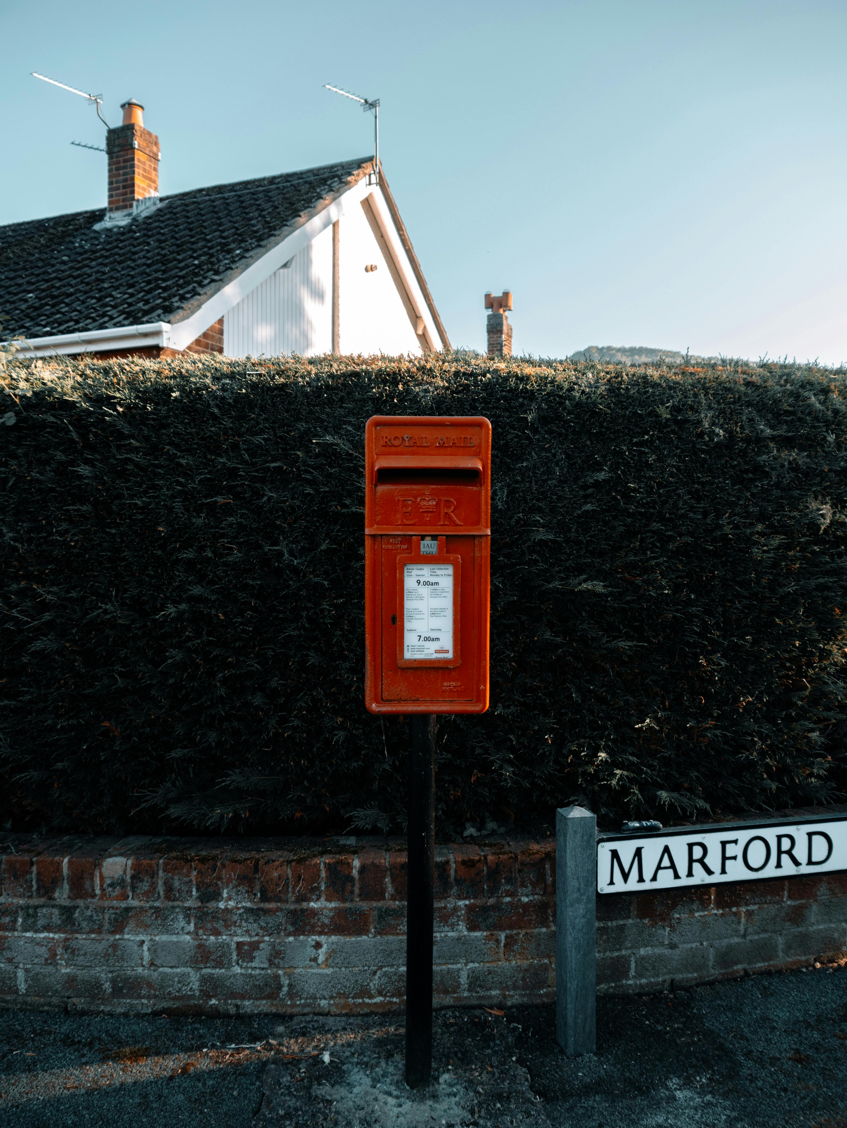 A Red and Black Mailbox · Free Stock Photo