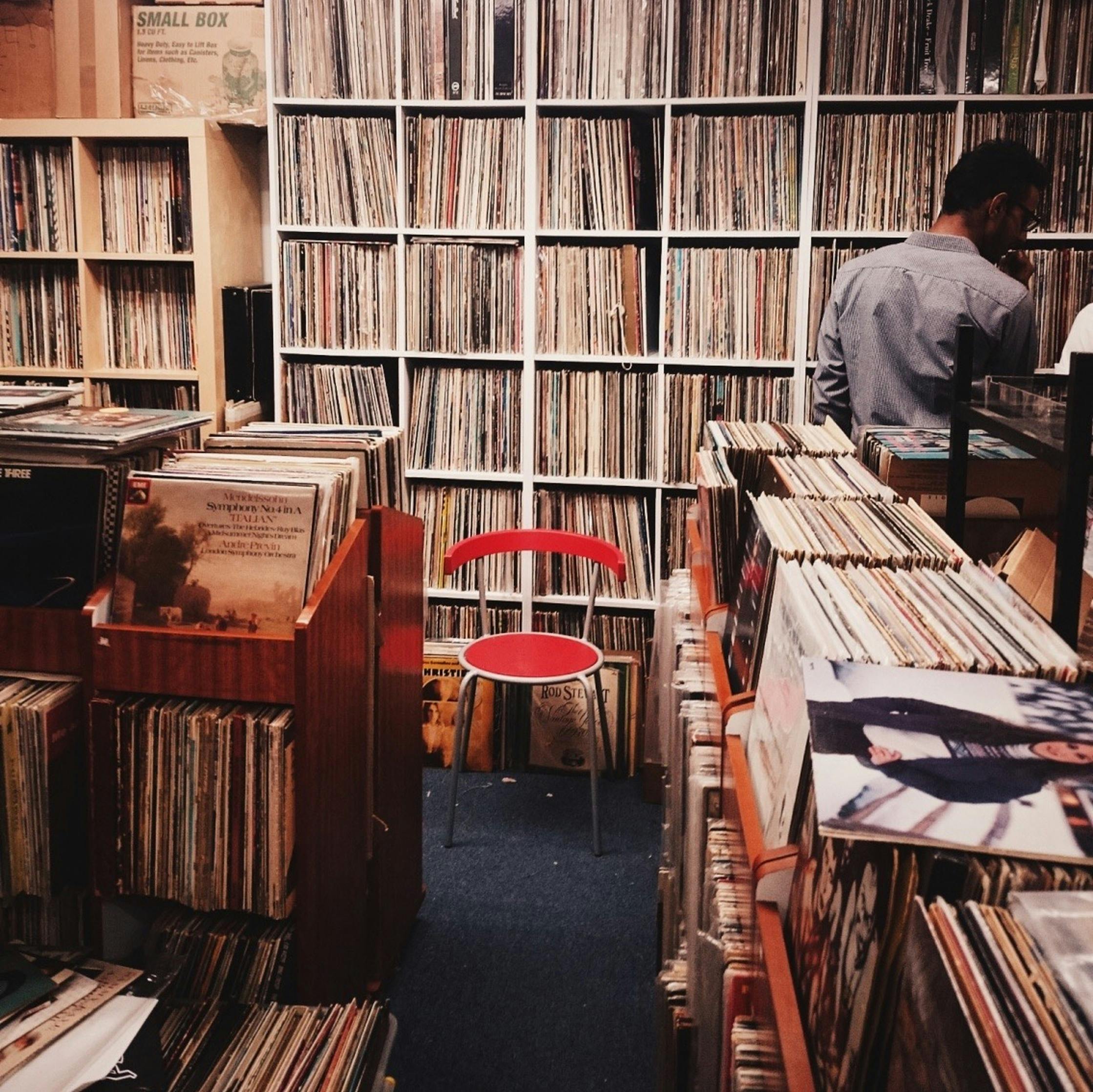Vinyl Records in a Store · Free Stock Photo