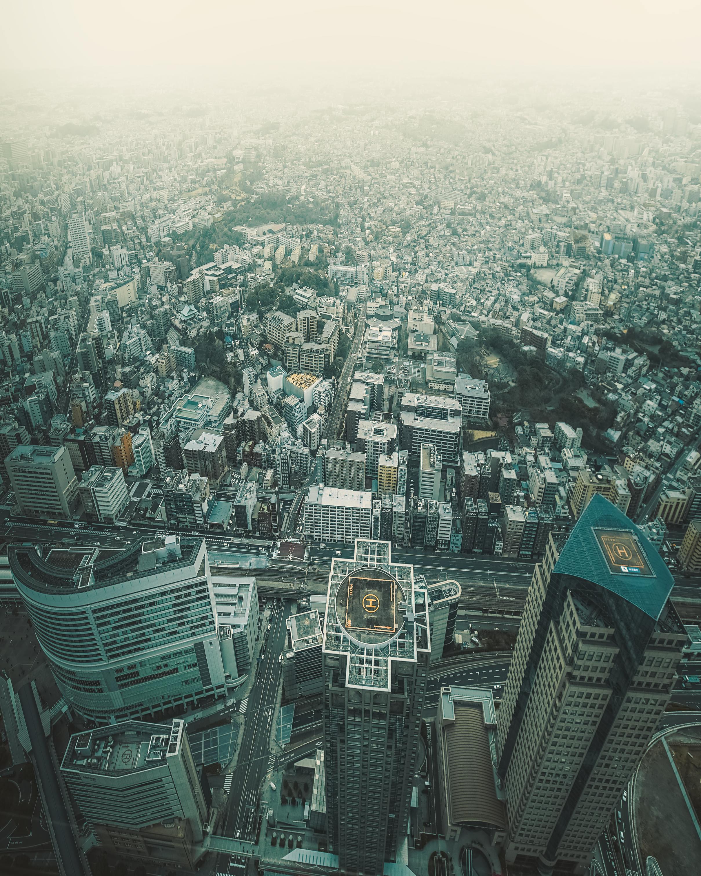 Aerial View of City Buildings · Free Stock Photo