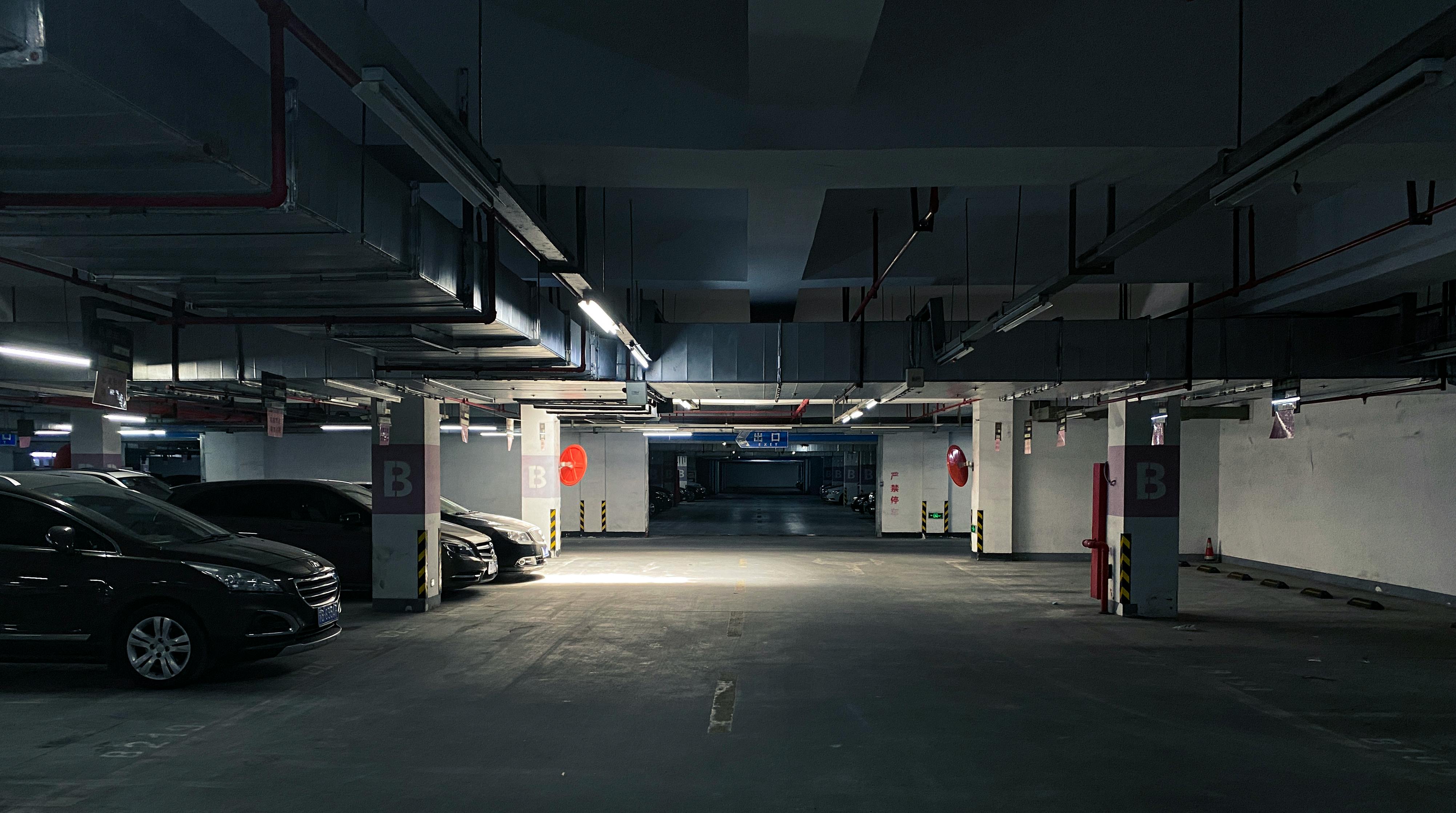 Photo of a Parking Lot · Free Stock Photo