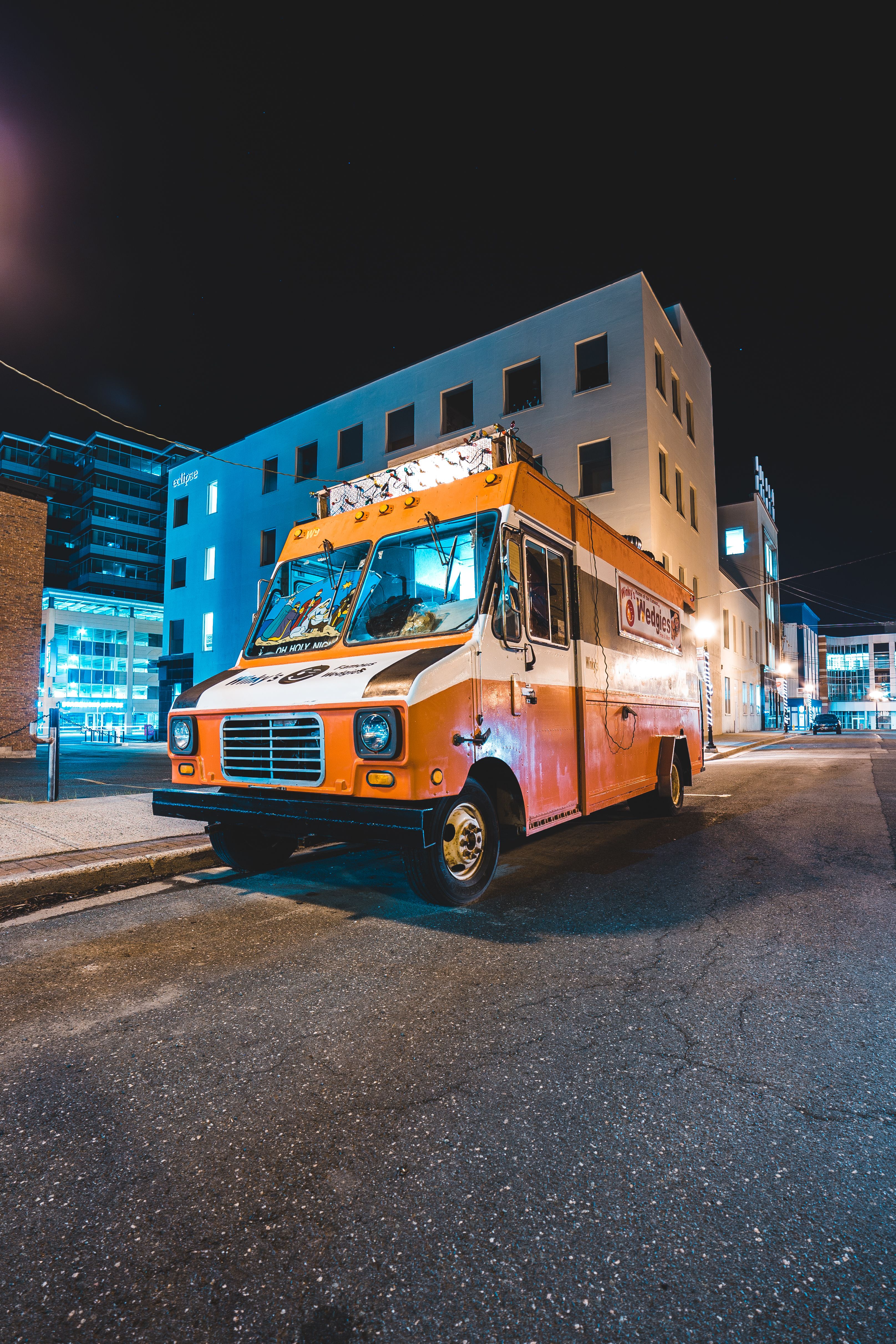 Photo of Bus Parked on Roadside · Free Stock Photo