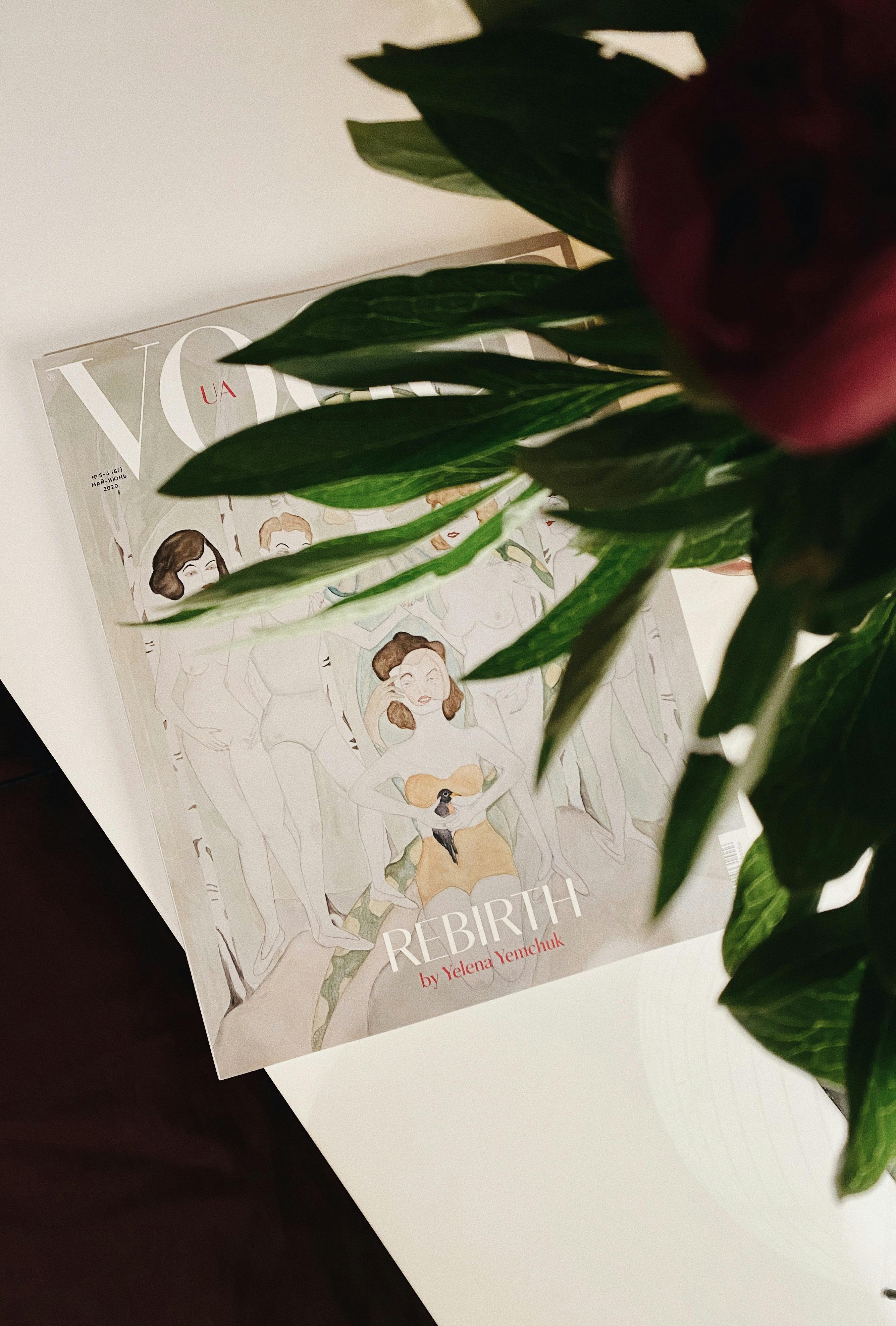 Top View of a Magazine on a Table · Free Stock Photo