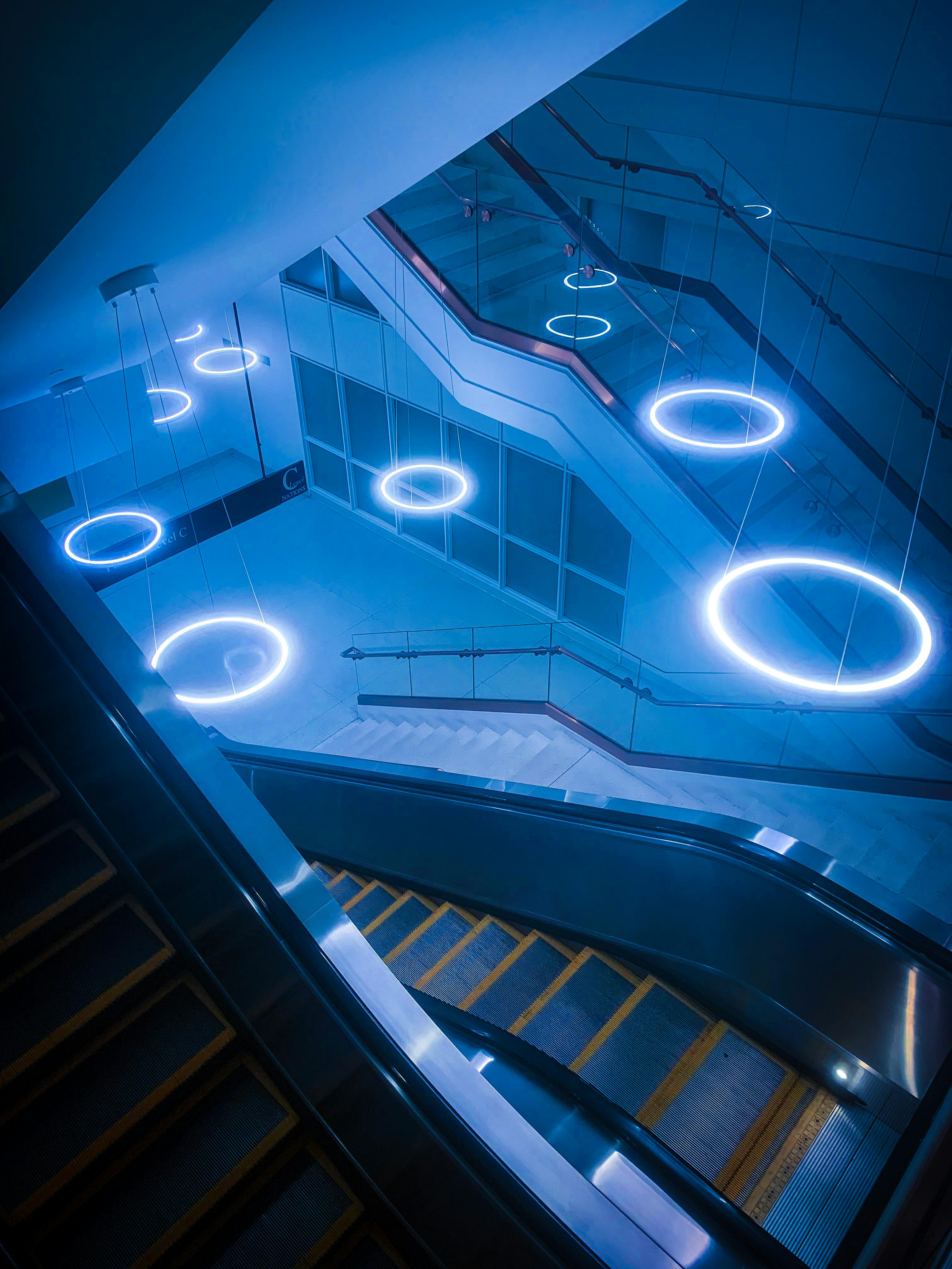 Photo Of Ceiling With Vertical Lightings · Free Stock Photo